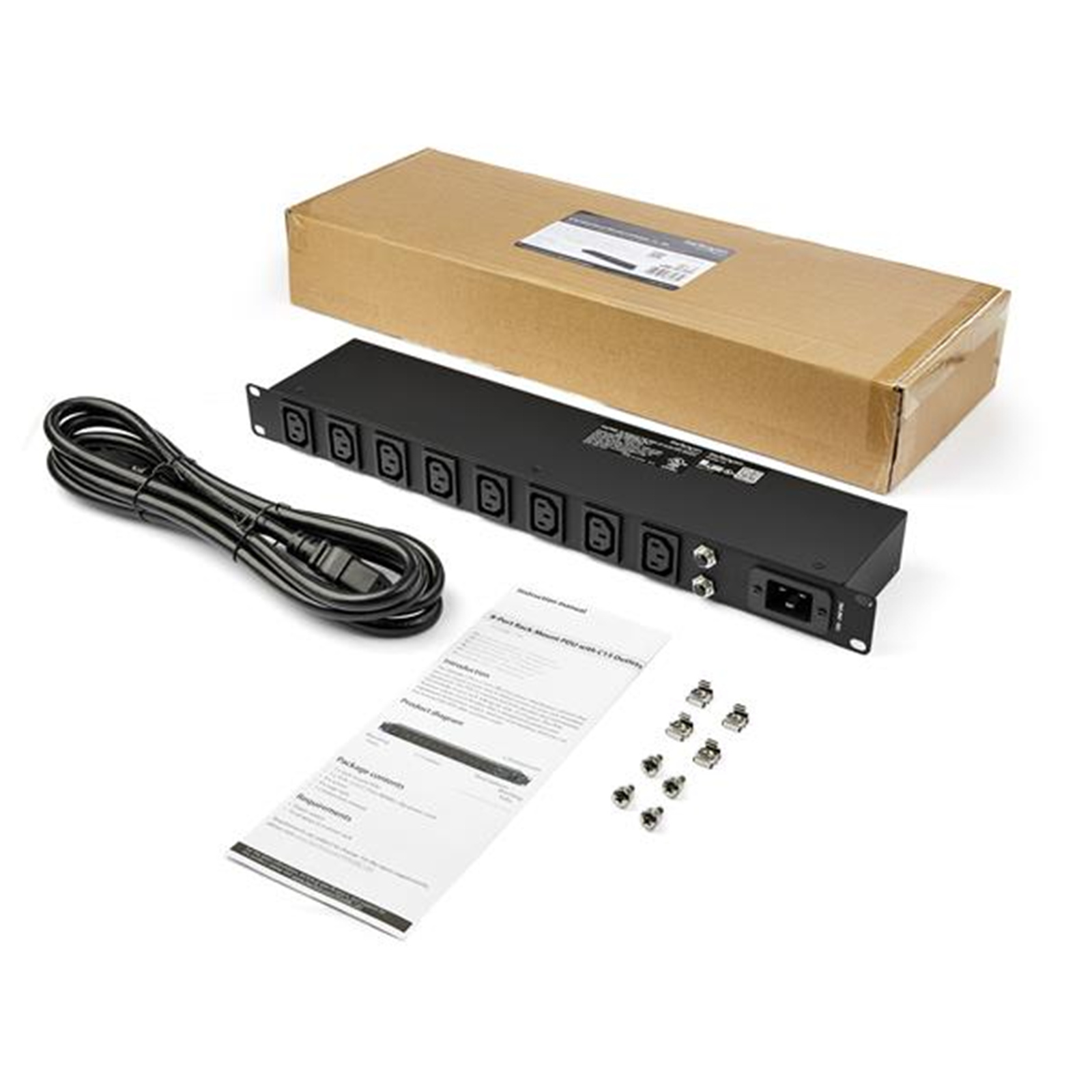 Buy the StarTech.com PDU08C13AU 1U 8-Port Rack-Mount PDU with C13 Outlets - 16... ( PDU08C13AU ...