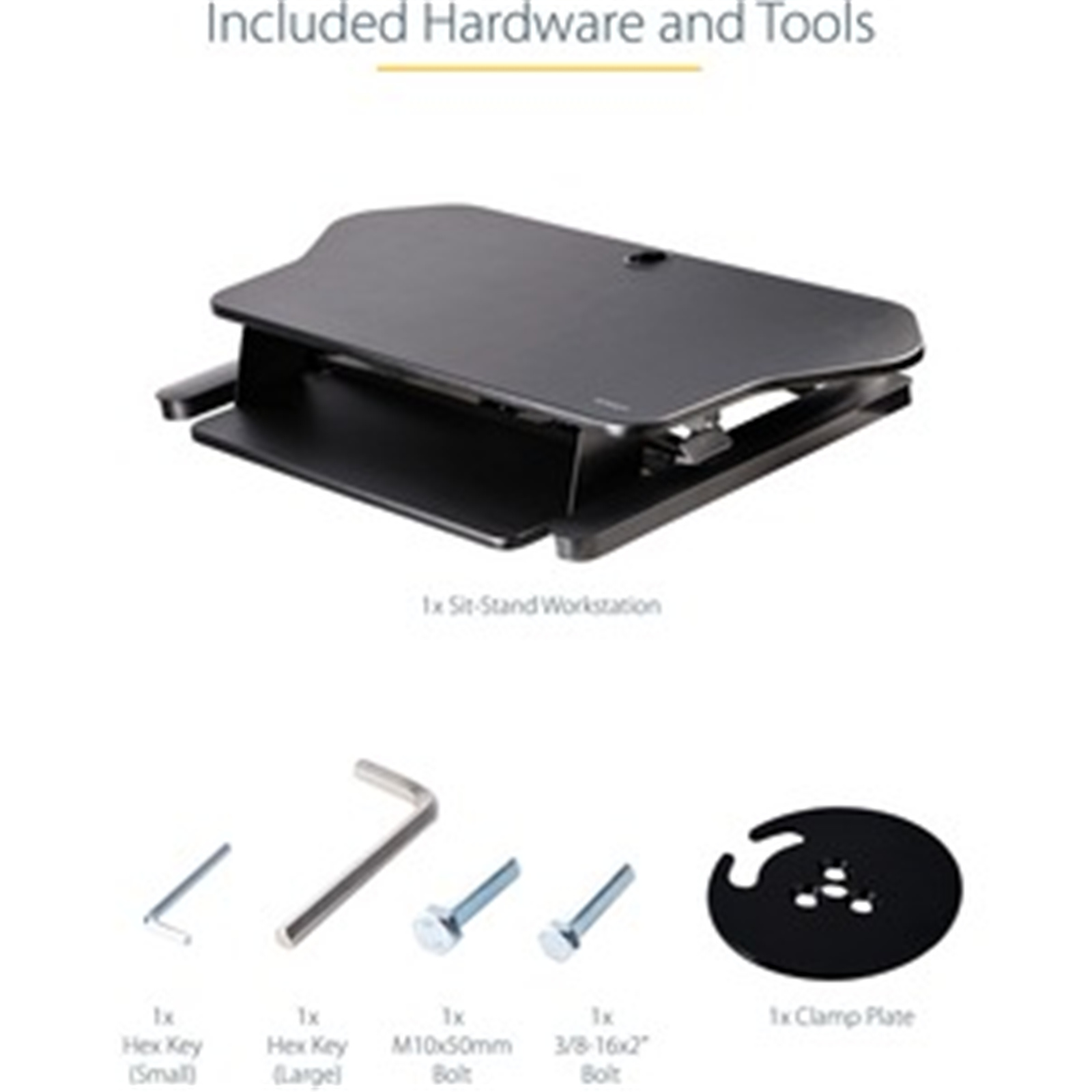 Buy the StarTech.com ARMSTSCORNR Corner Sit Stand Desk Converter ...