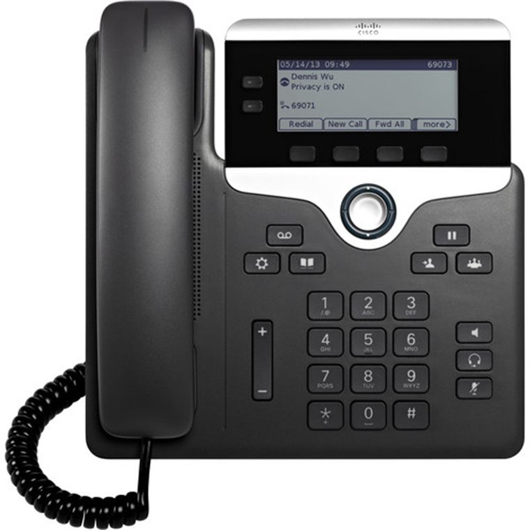 Buy the Cisco CP-7821-K9 UC Phone 7821 Two-Line IP Phone (Charcoal ...