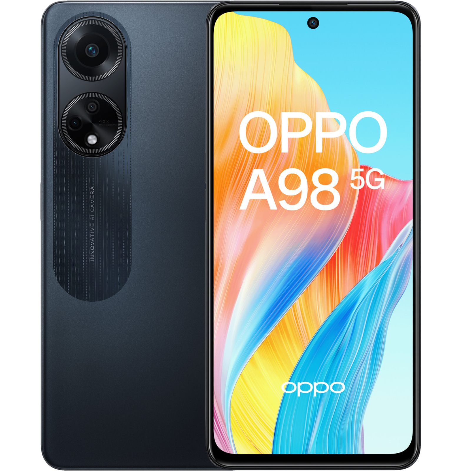 Buy the OPPO A98 5G Dual SIM Smartphone - 8GB+256GB - Cool Black 6.72 ...