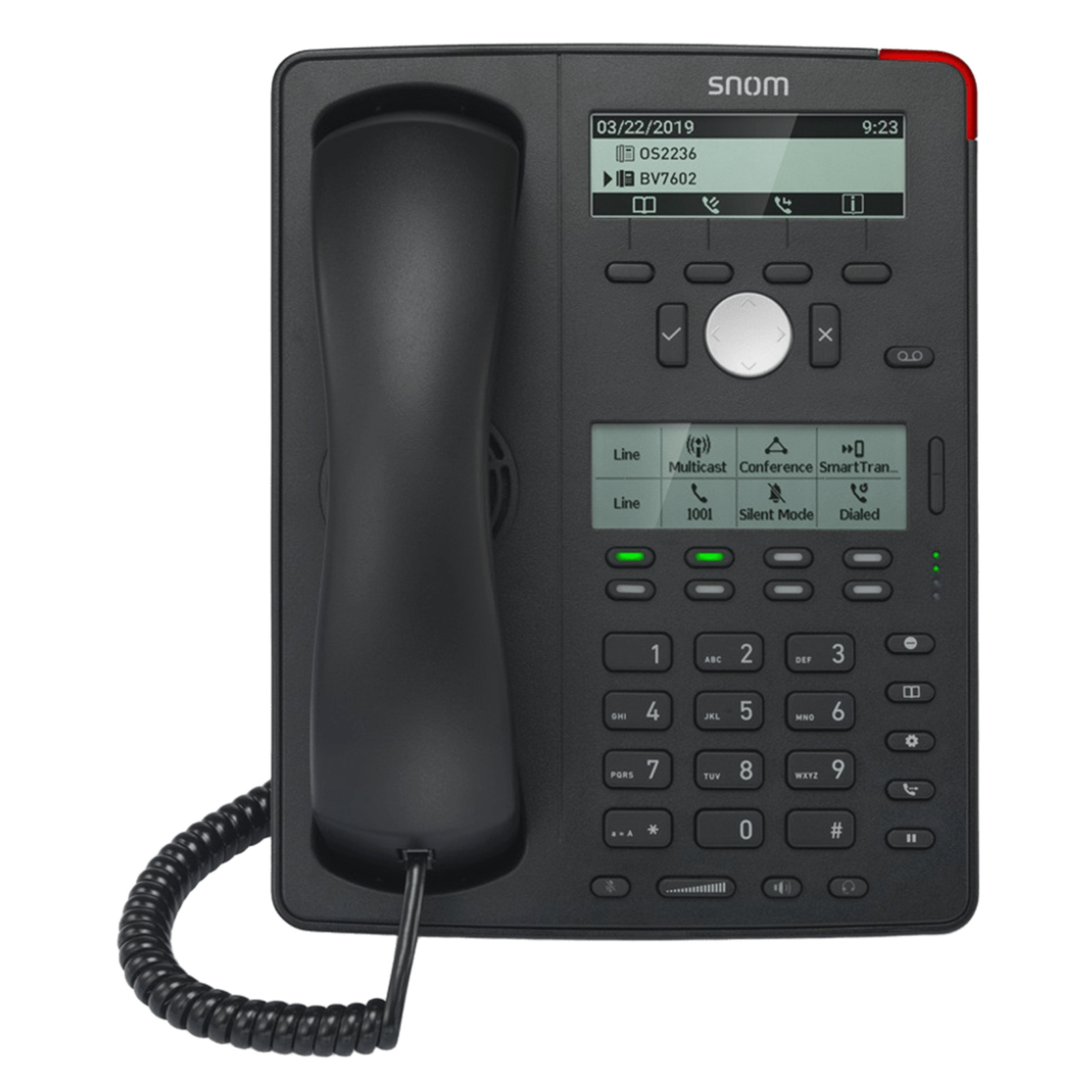 Buy the Snom D745 12-Line 8-Button LSS SIP Deskphone GIG PoE ( 00004259 ...