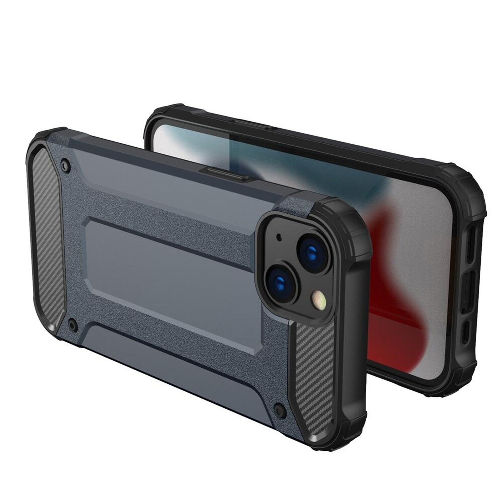 Buy the iPhone 13 Rugged Case - Black Tough - Dual Layer Protection ...
