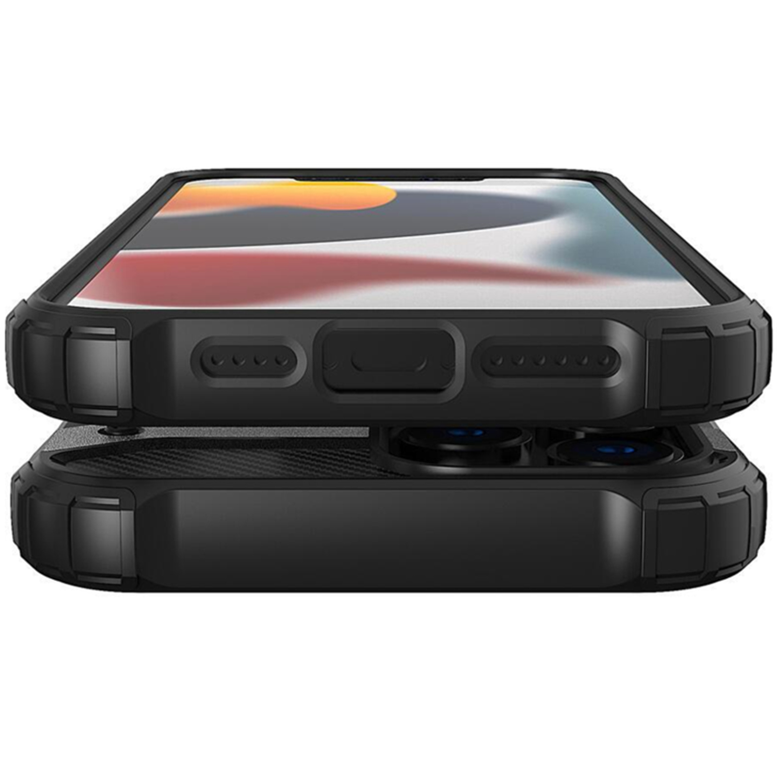 Buy the iPhone 13 Rugged Case - Black Tough - Dual Layer Protection ...