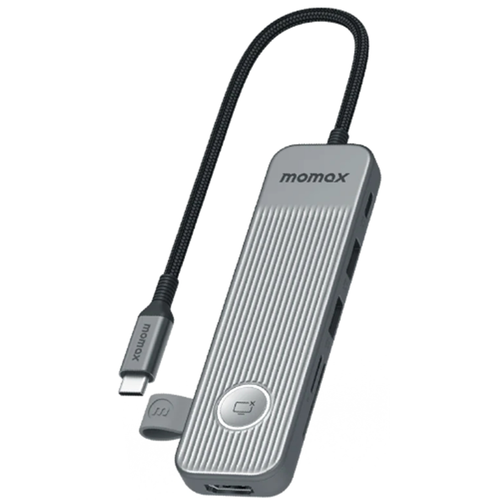 Buy the Momax USB-C 7 in 1 100W Power Delivery Hub - Spacy Grey Support ...