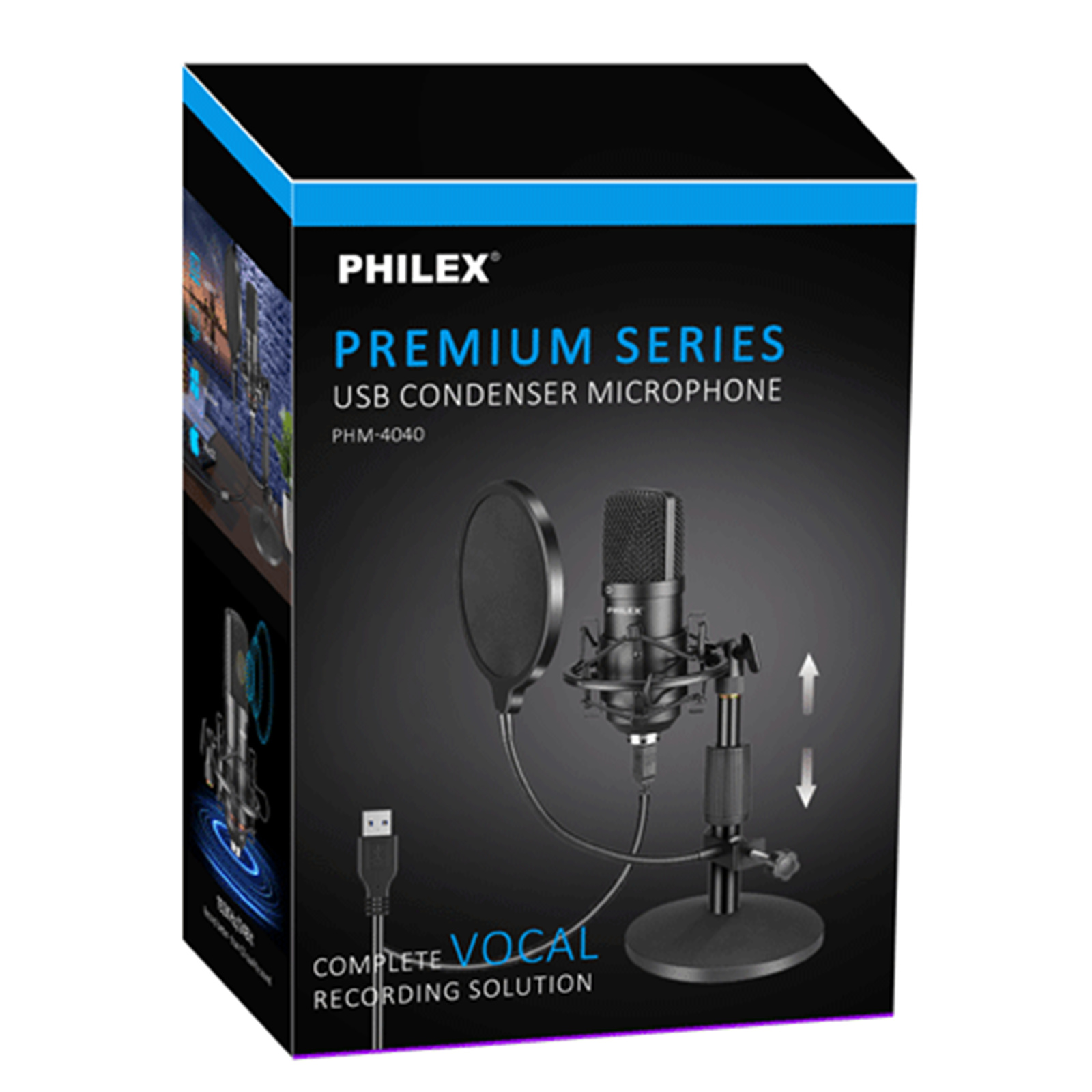 Buy the PHILEX PHM-4040 USB Microphone With Stand ( PHM-4040 ) online ...