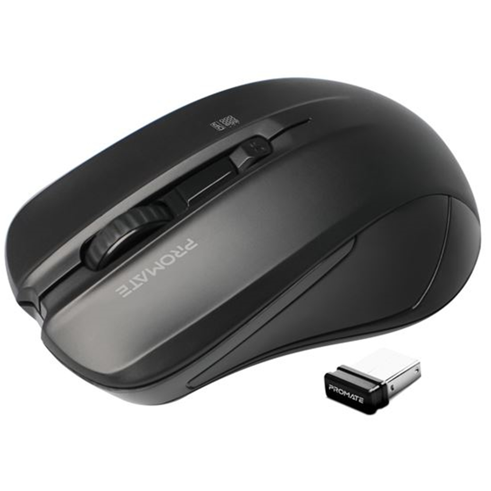 Buy the Promate CONTOUR.BLK Ergonomic Wireless Mouse - Black ...