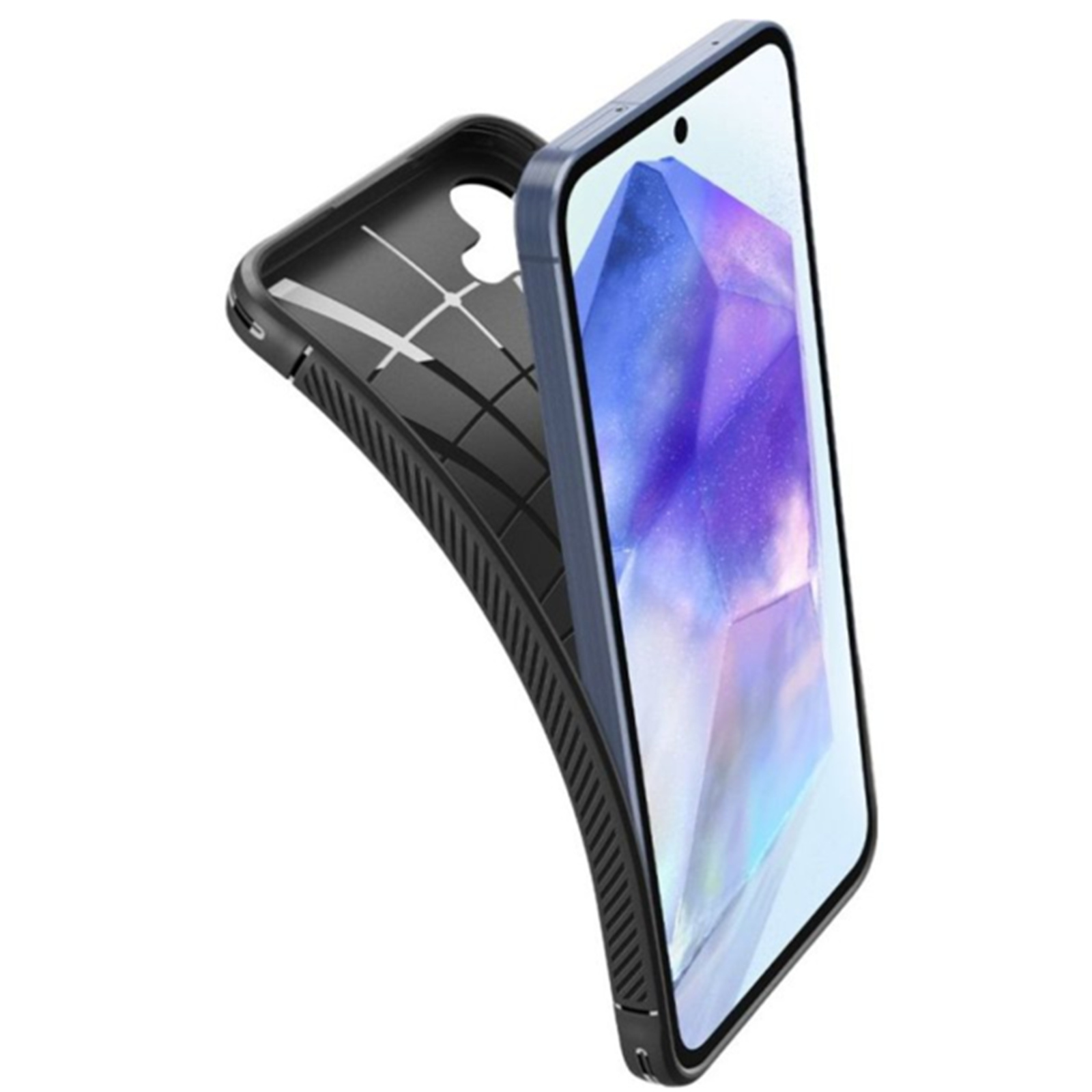 Buy the Spigen Galaxy A55 5G (2024) Rugged Armor Case - Black Durable... ( ACS07500 ) online ...