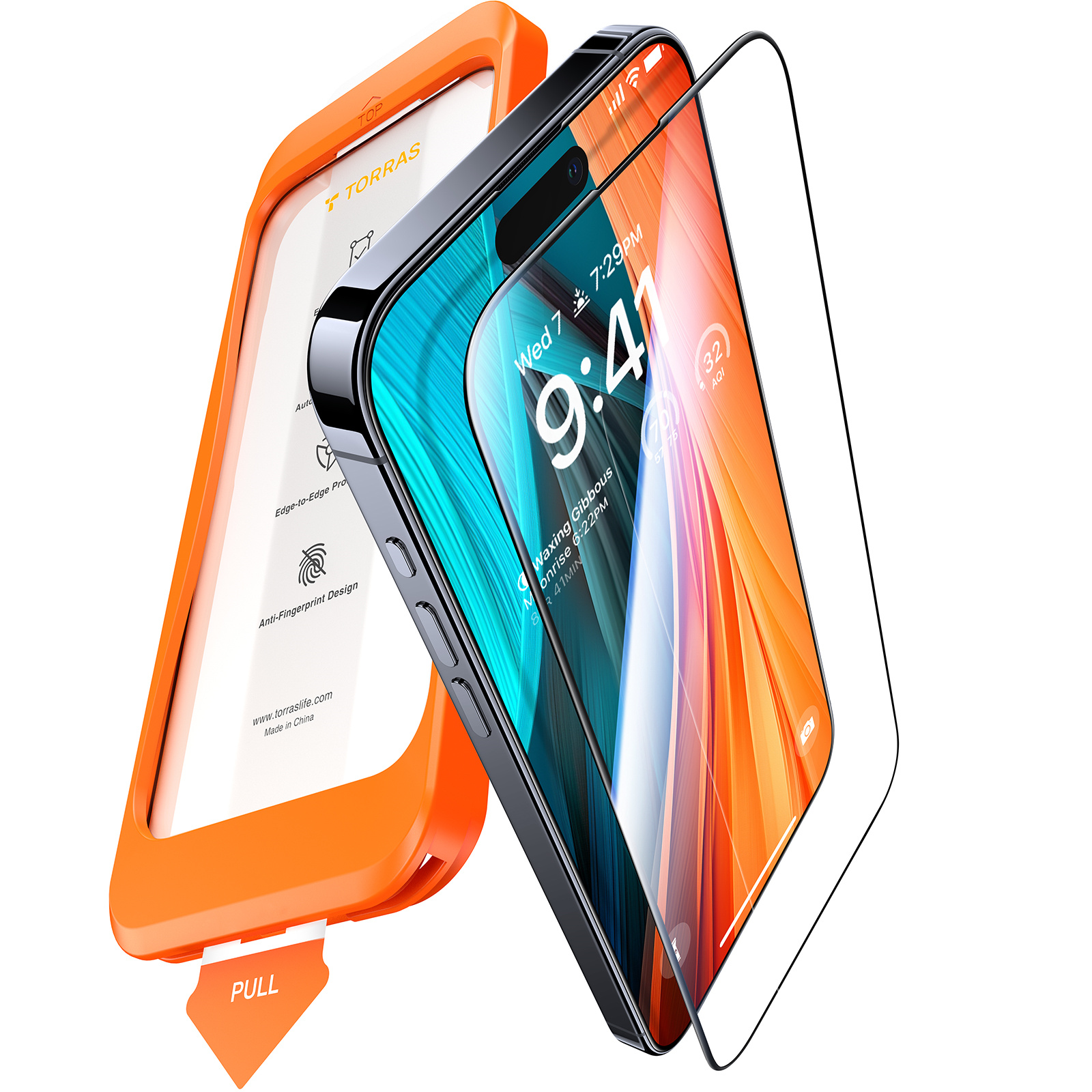 Buy the Torras iPhone 16 Pro Max (6.9") Premium Tempered Glass Screen ...