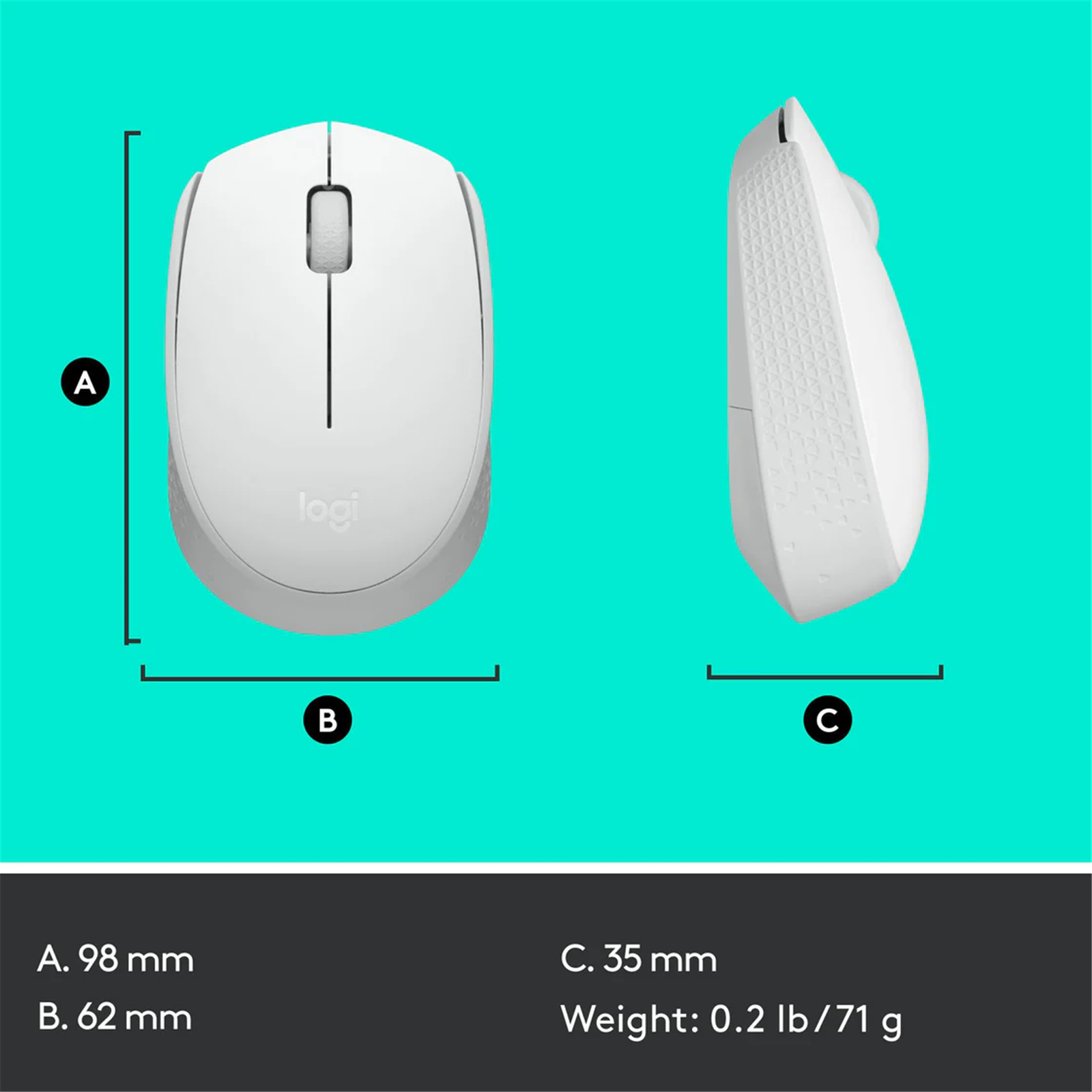 Buy the Logitech M171 Wireless Mouse - Off White ( 910-006870 ) online ...