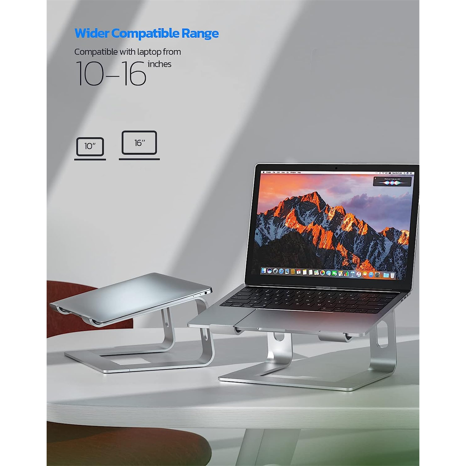 Buy the Nulaxy C3 Laptop Stand - Silver, Ergonomic Detachable Design ...