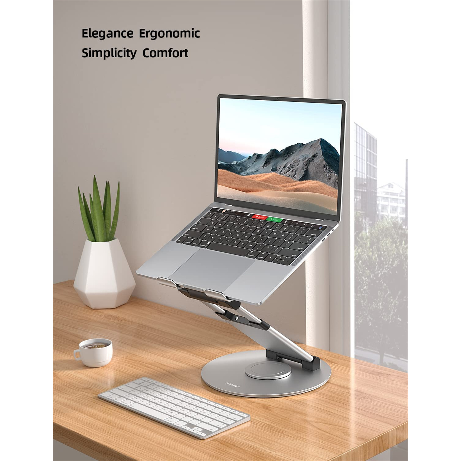 Buy the Nulaxy LS18 360° Rotating Laptop Stand - Silver, For ...