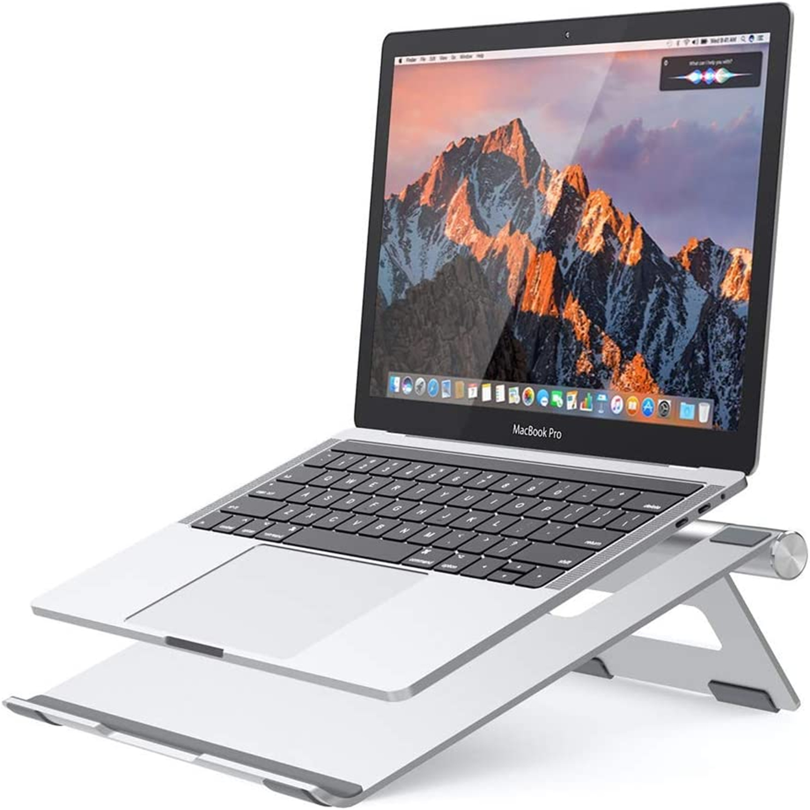 Buy the Nulaxy AS012 Laptop Stand - Silver, Foldable Adjustable Design ...