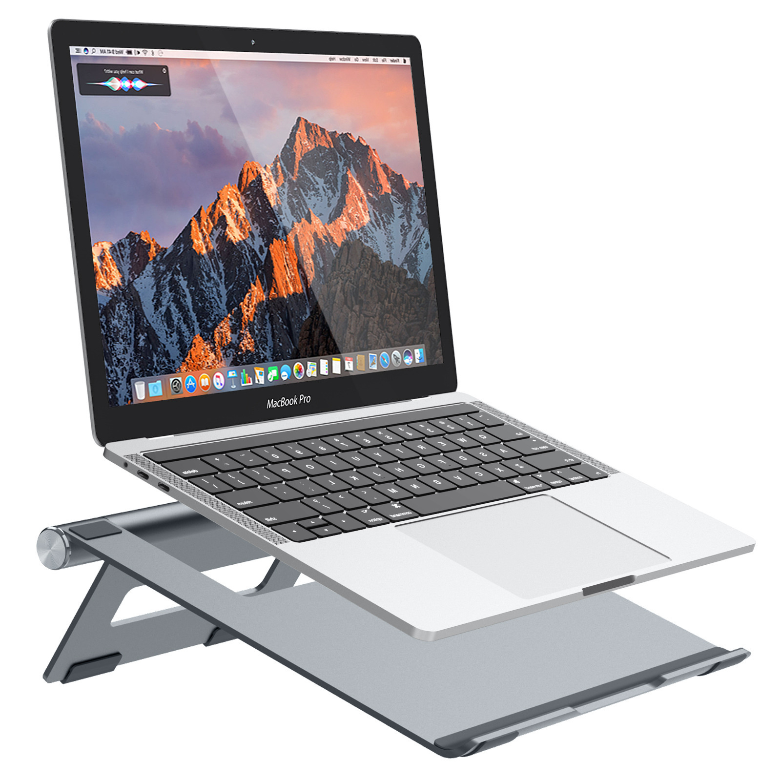Buy the Nulaxy AS012 Laptop Stand - Grey, Foldable Adjustable Design ...