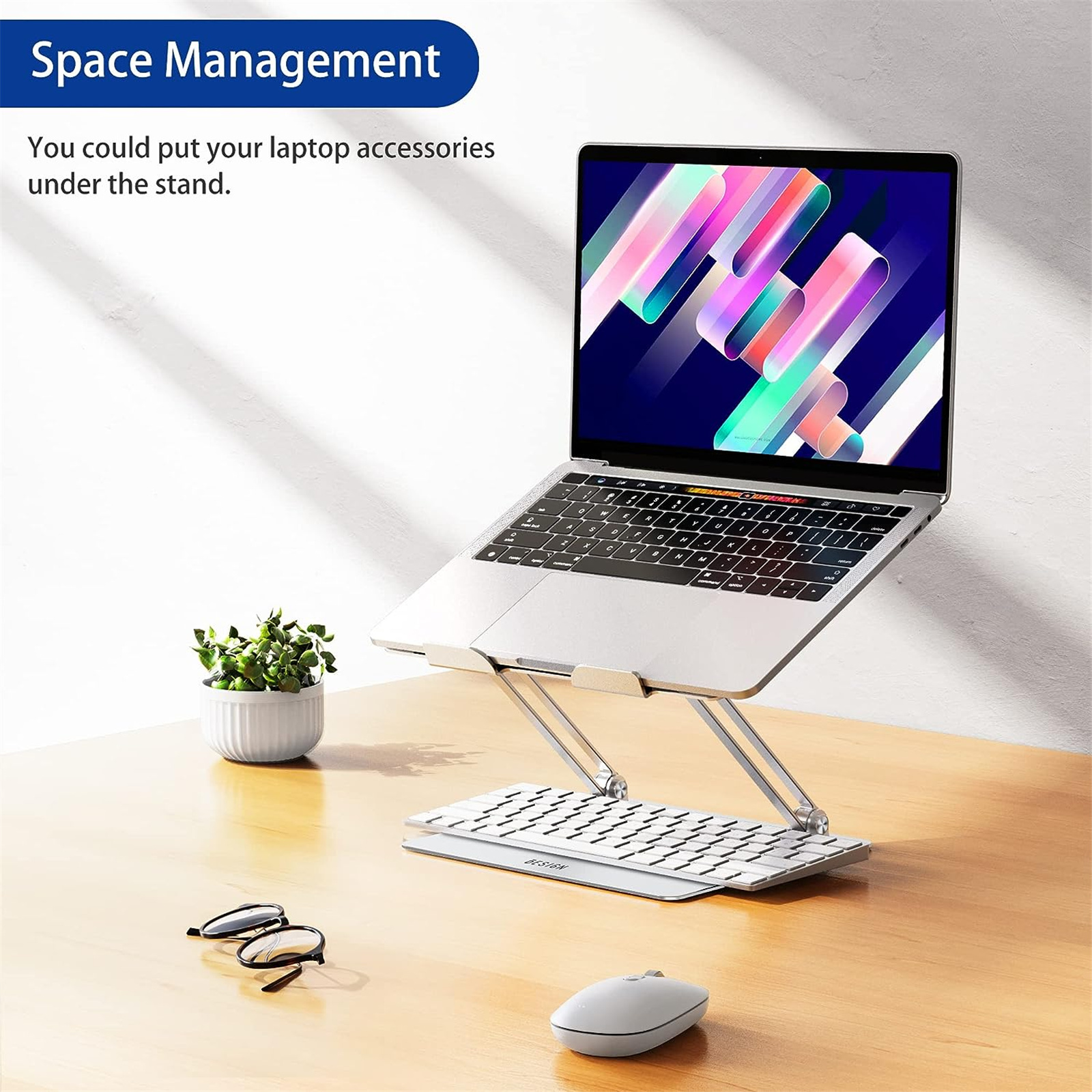 Buy the Nulaxy LS-10 Laptop Stand - Silver, Portable / Adjustable ...