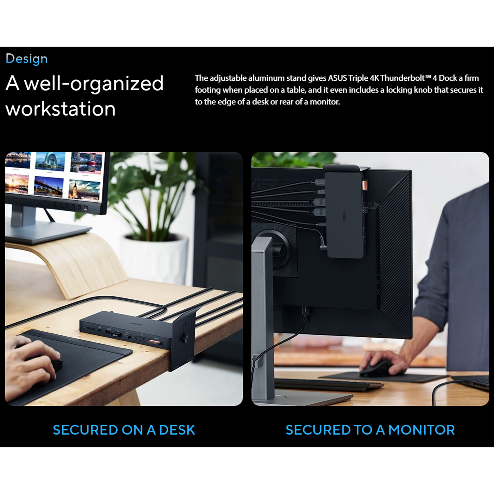 Buy the ASUS DC500 Thunderbolt 4 Alt Mode Triple 4K Gaming Docking ...