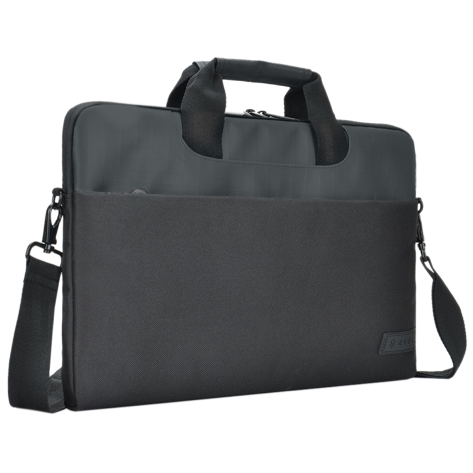 Buy the EVOL Byron 13.3"-14.1" Water Resistant Slim Briefcase - Black ...