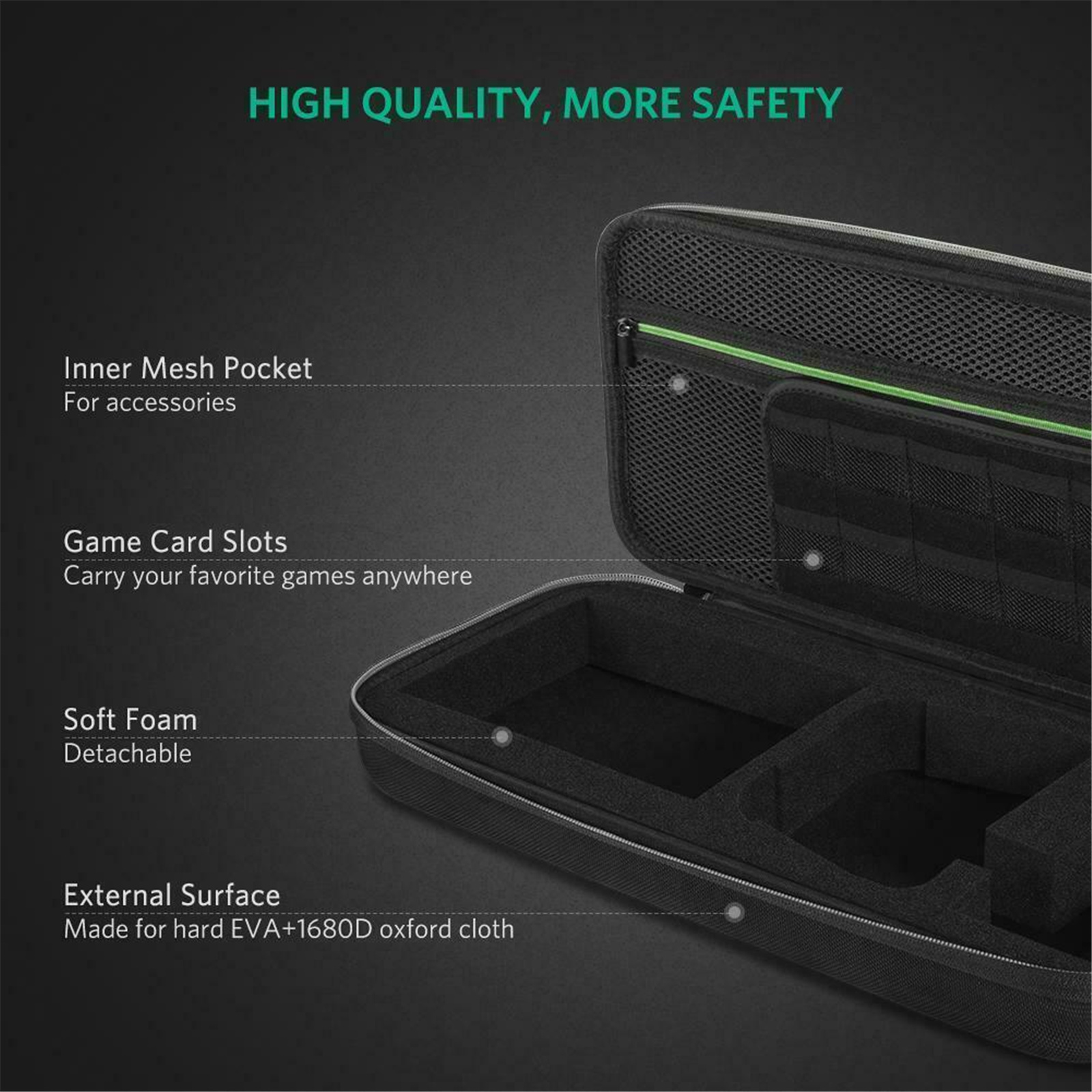 Buy the UGREEN Nintendo Switch Storage EVA Travel Carry Case Bag- Large ...