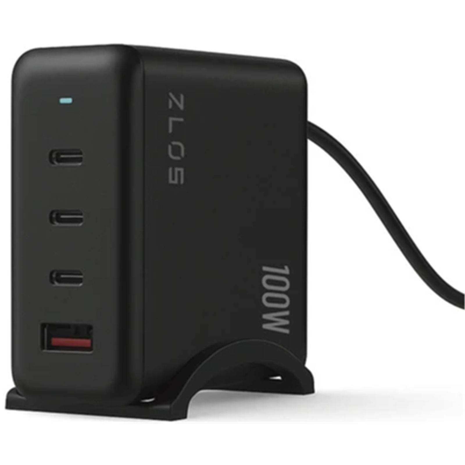 Buy the Zlos 100W 4 Port GAN Desktop Charger Charging Station With 1.5m ...