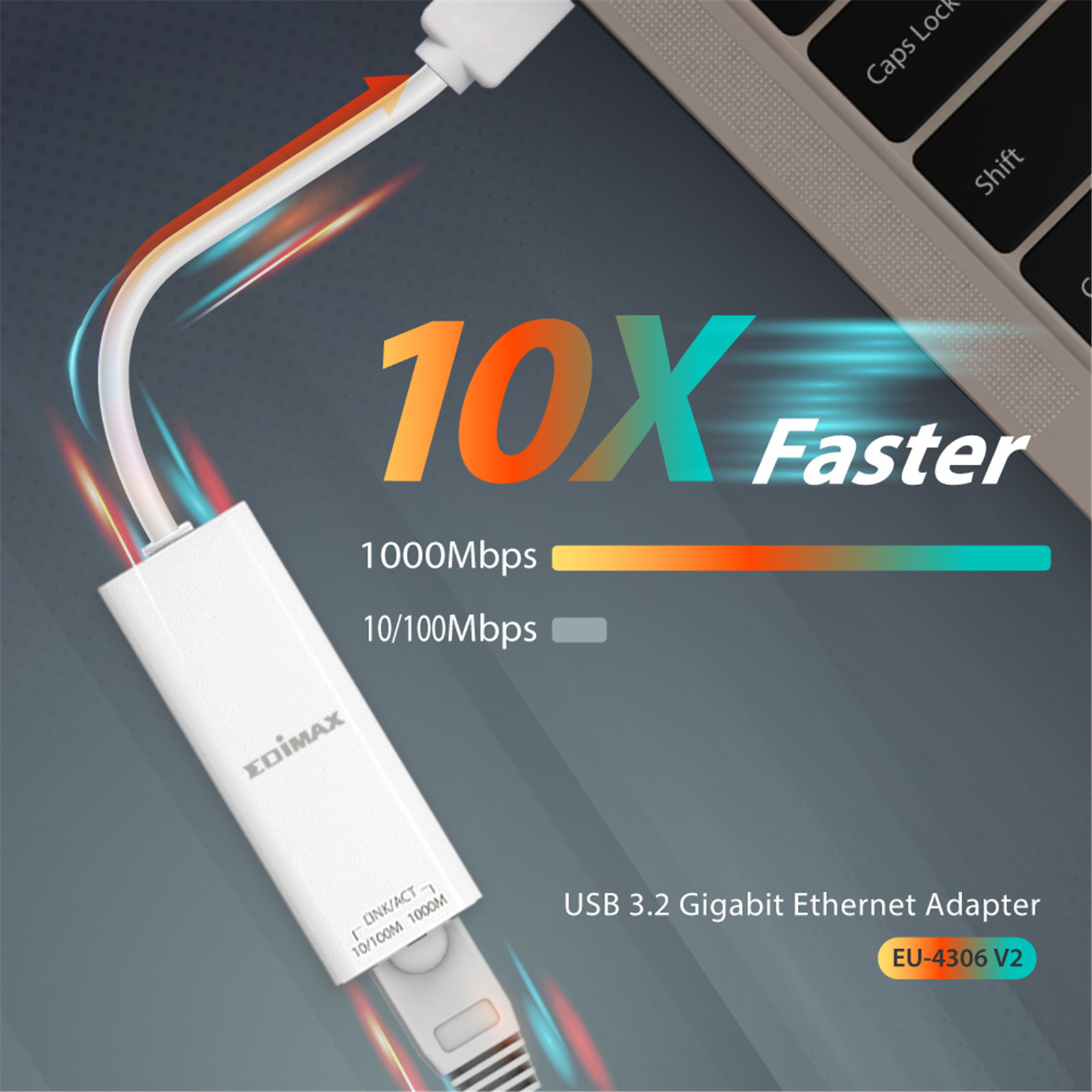 Buy the Edimax USB 3.2 to Gigabit Ethernet Adapter. Supports 802.1Q ...