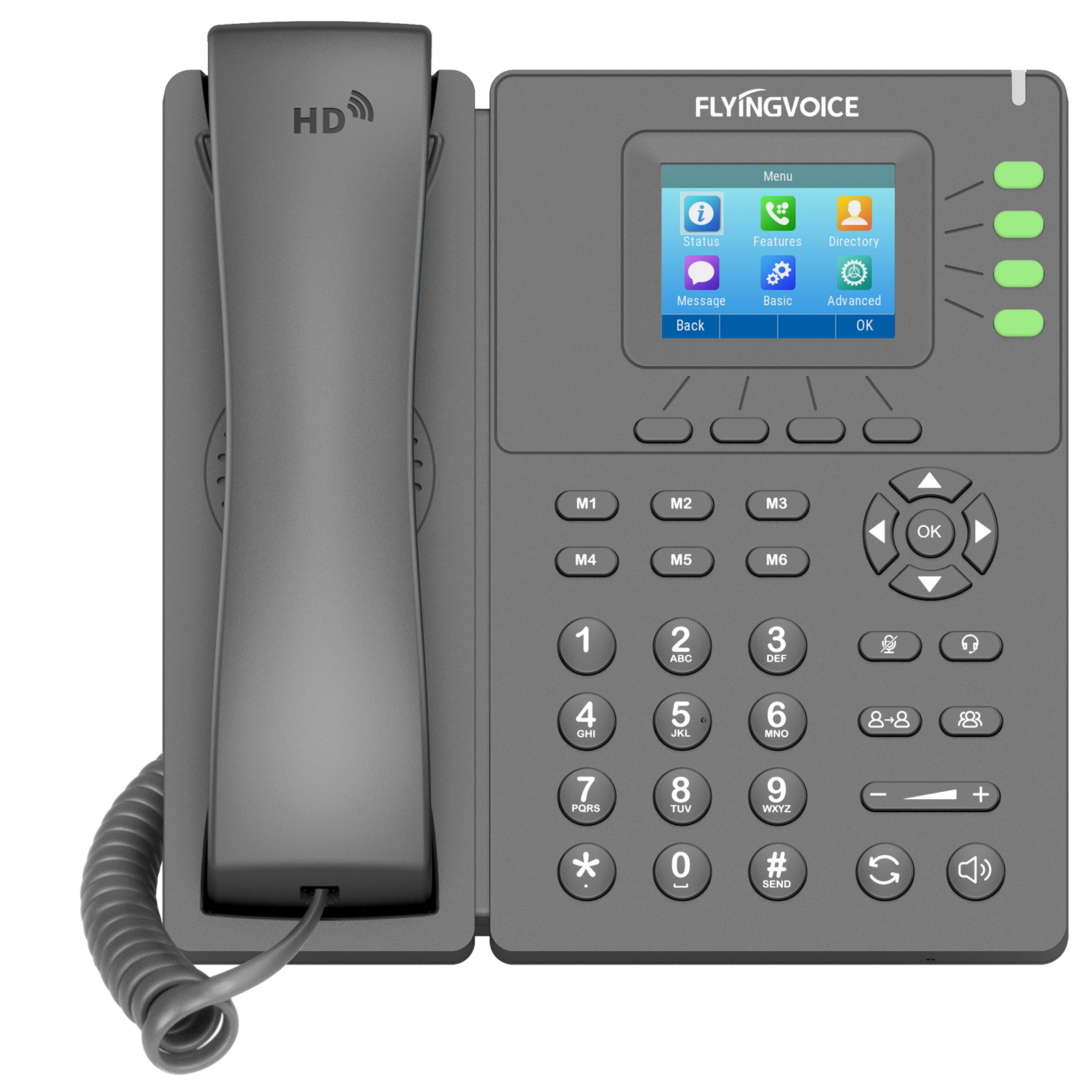Buy the FlyingVoice P21P Economic Desktop IP Phone 100Mbps Ethernet PoE WiFi... ( P21P ) online ...