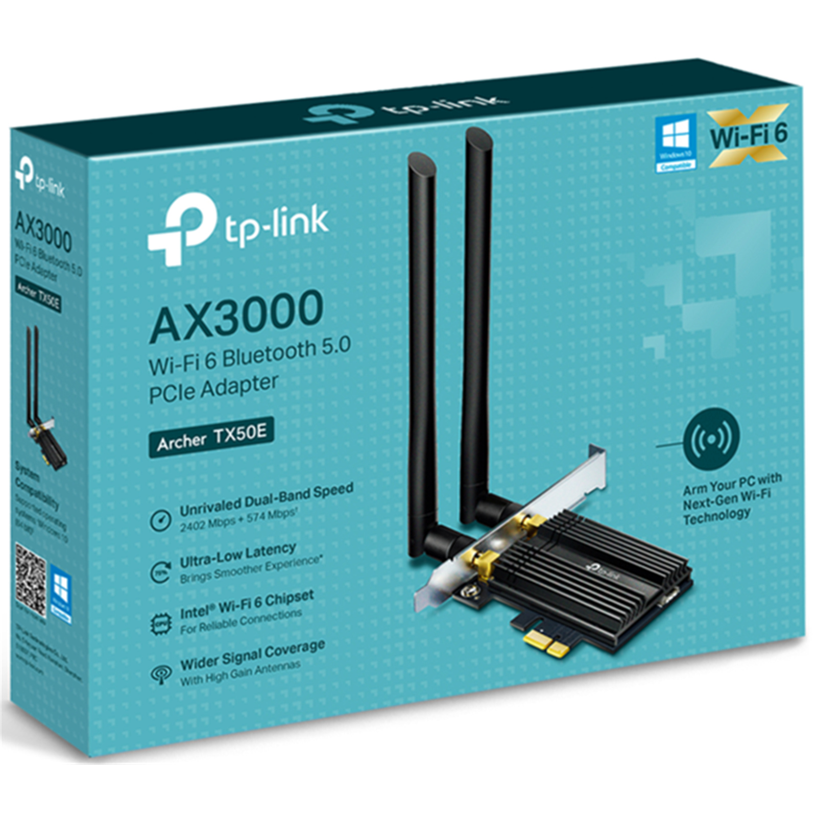 Buy the TP-Link Archer TX50E (AX3000) Dual-Band WiFi 6 + Bluetooth 5.0 ...