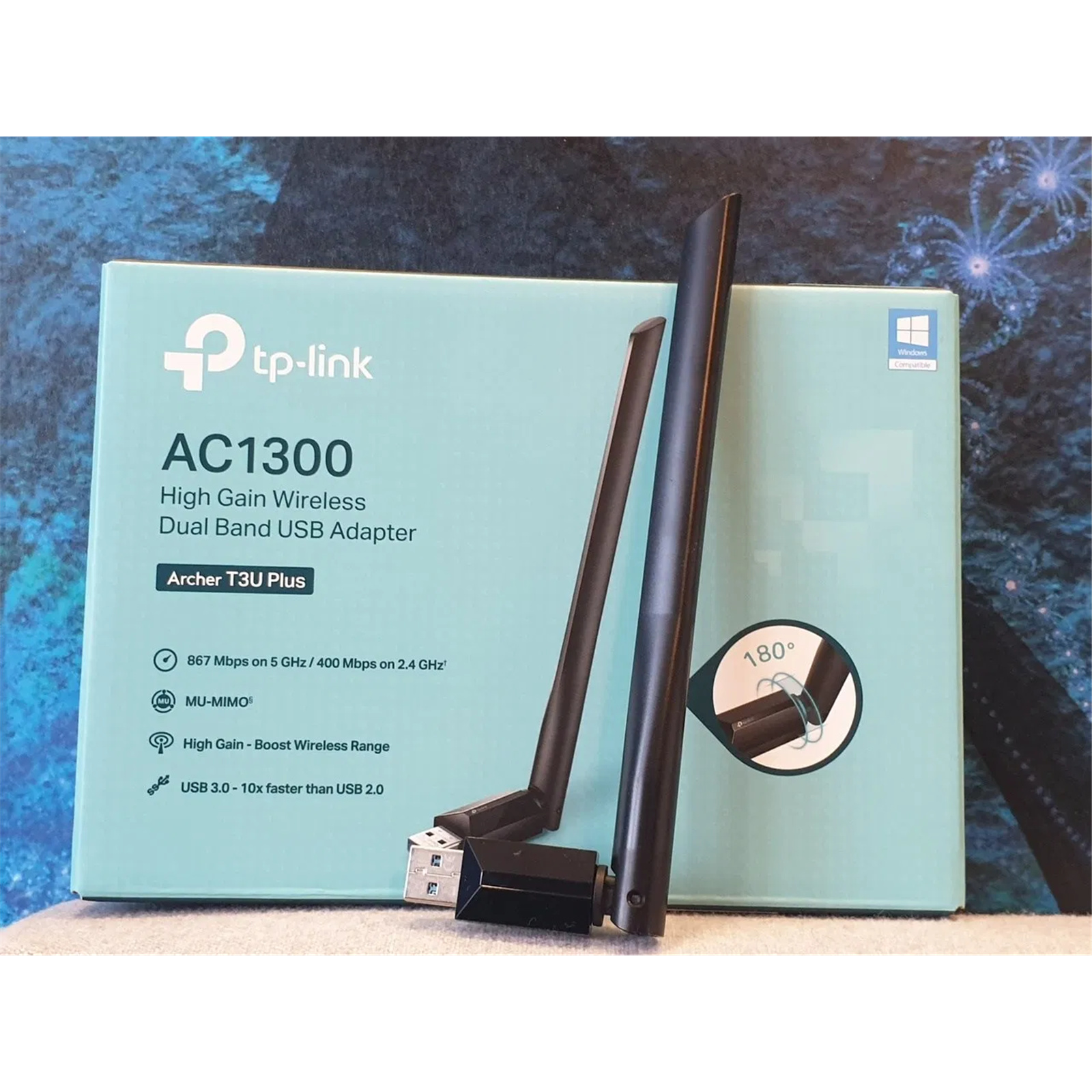 Buy the TP-Link Archer T3U Plus (AC1300) Dual-Band USB Wireless Adapter ...