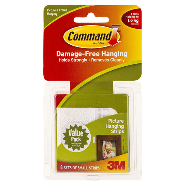 Buy the 3M Command Strips Picture Hanging 17205-VP - Small White Pk/16 ...