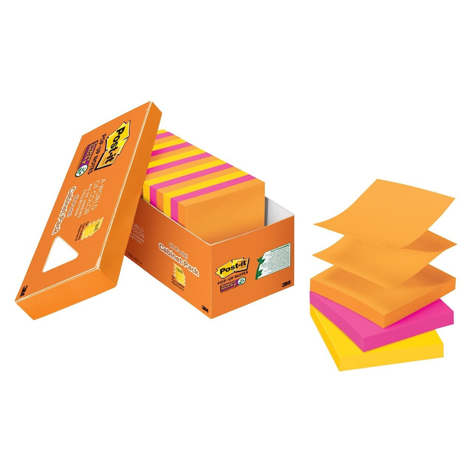Buy the 3M 10609 Post-it Super Sticky Pop Up Notes R330-18SSAU-CP ...