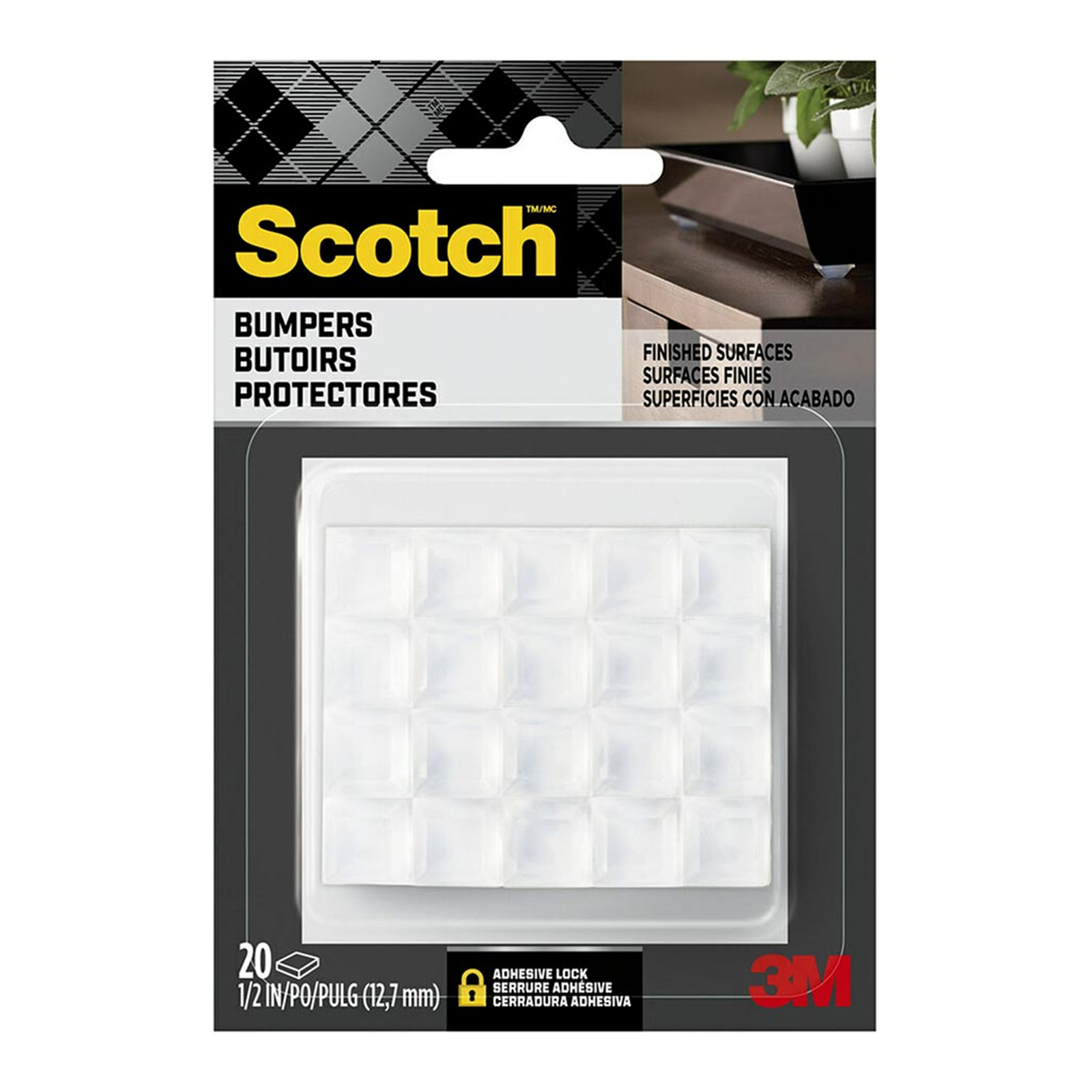 Buy the 3M 10675 Scotch Square Bumpers SP954-NA 12.7mmx12.7mm, Pack of ...
