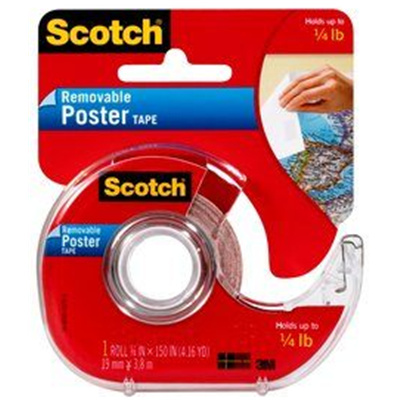 Buy the 3M 70009125991 Scotch Removable Poster Tape 109S 19mm x 3.8m on ...