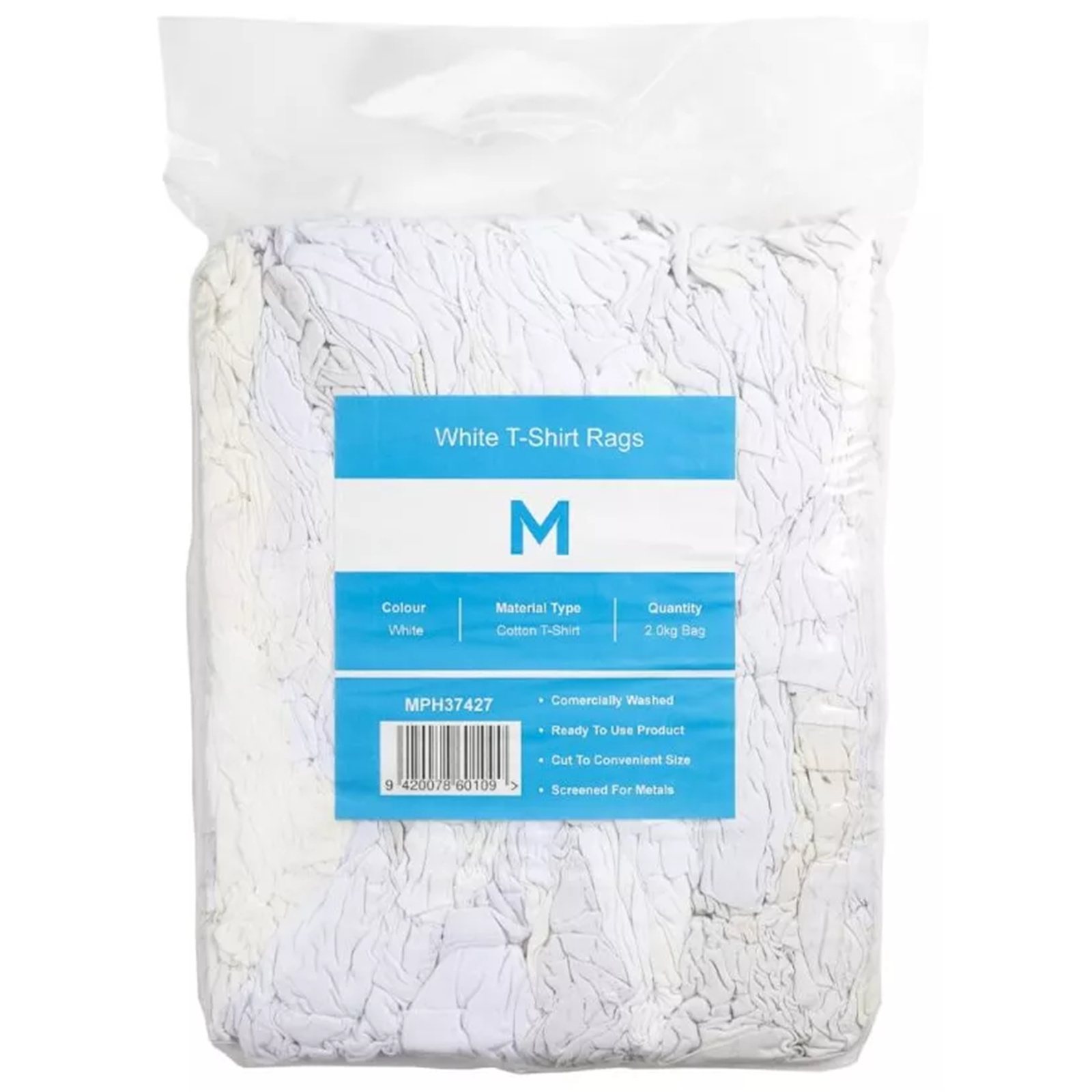 Buy the Matthews White T-Shirt Rags 2.0kg Compressed Bag - A Grade ...