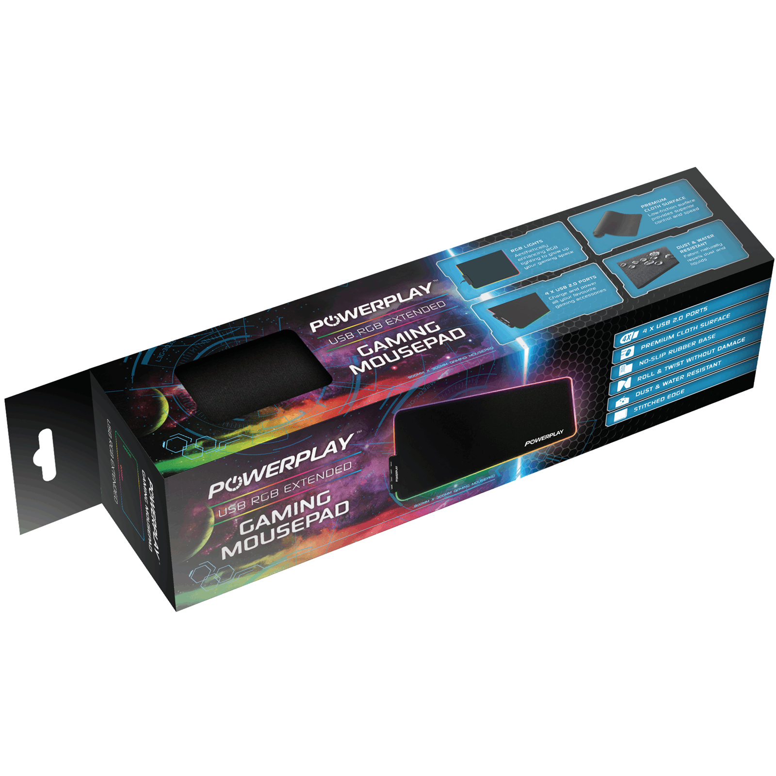 Buy the PowerPlay RGB Gaming Mouse Pad - Extended - Built in 4 Port USB ...