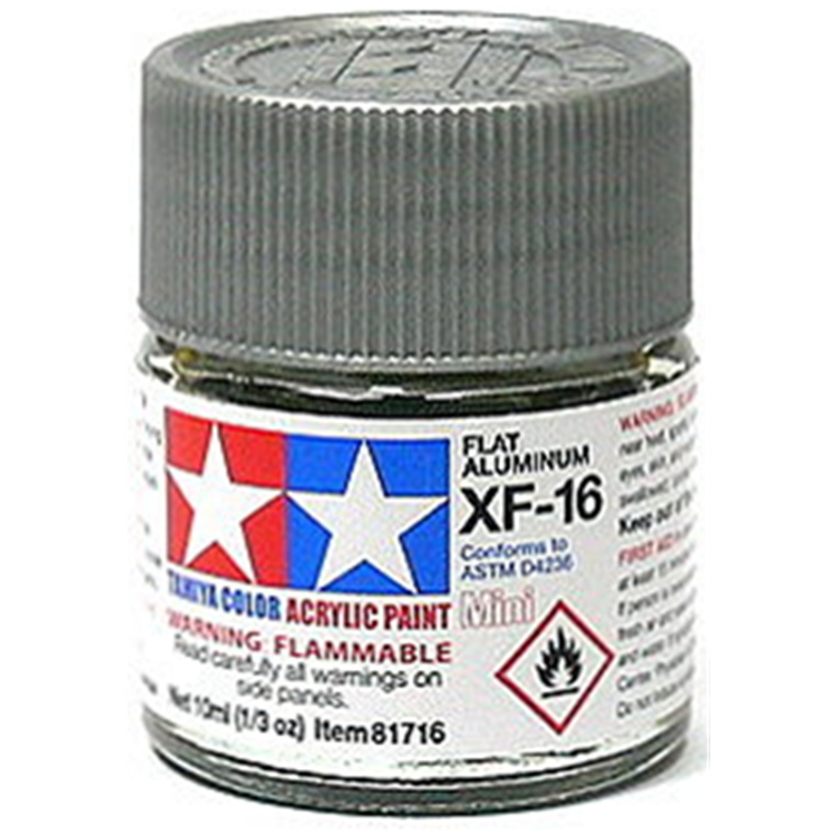Buy the Tamiya XF-16 Acrylic Mini Paint - Flat Aluminium - 10ml ...