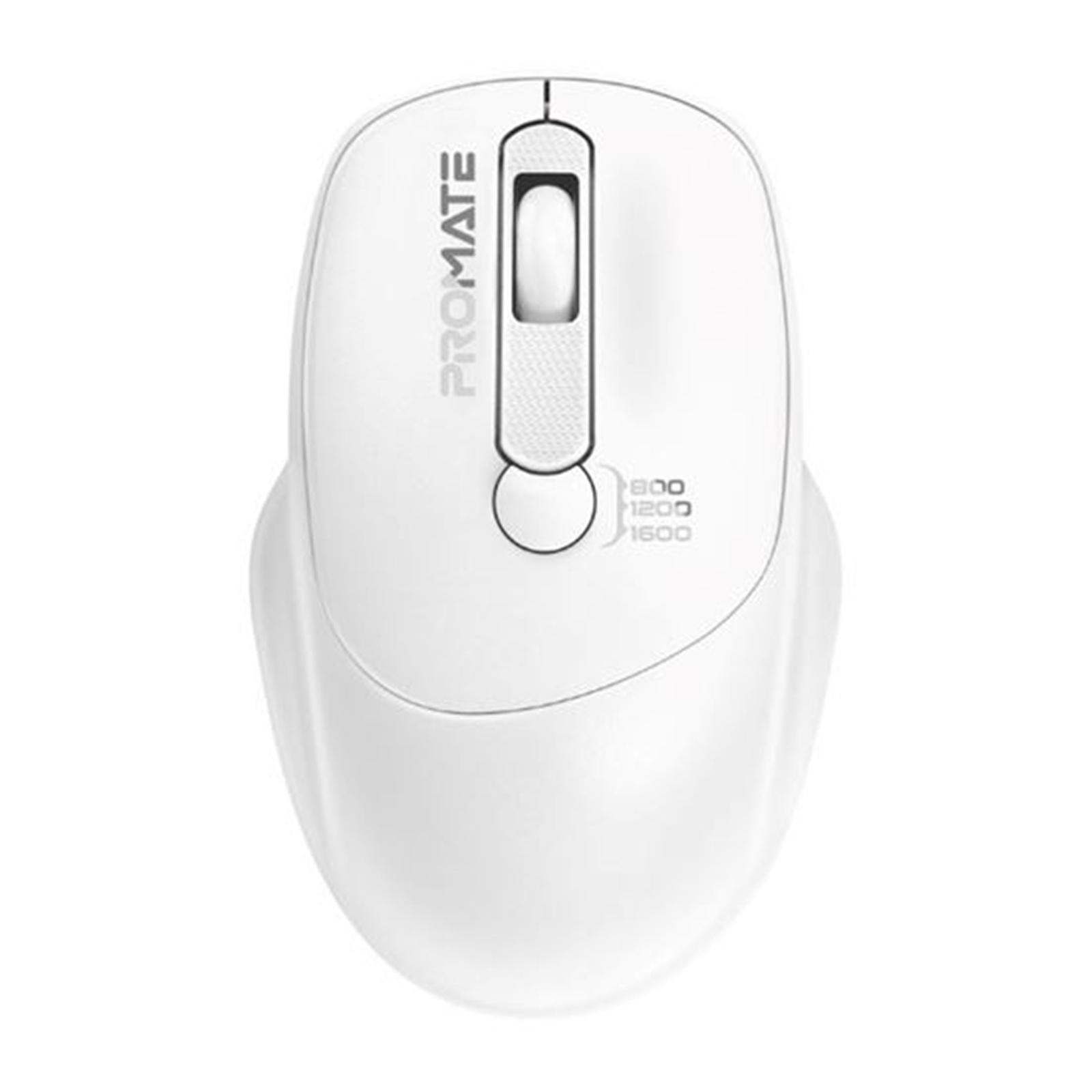 Buy the Promate EZGrip Ambidextrous Ergonomic Wireless Mouse - White ...