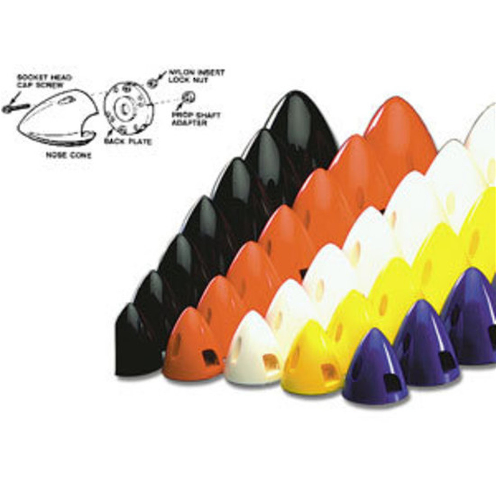 Buy the Du-Bro - Spinner - 2 Blade - 1-1/2" - 38.1mm - Red ( Du-Bro 10 ...