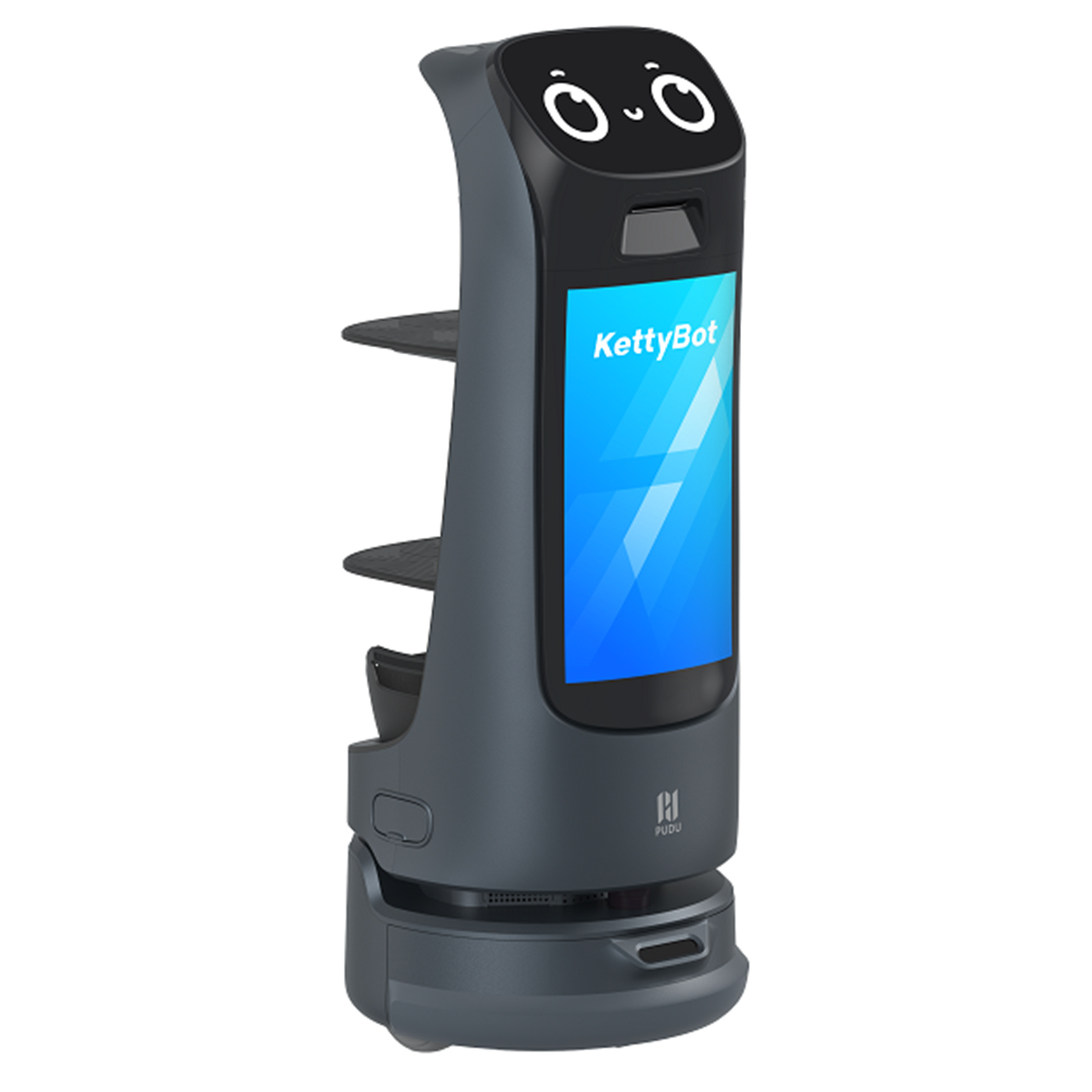 Buy the Pudu KettyBot Pro (Black) delivery & reception bot with Large ...