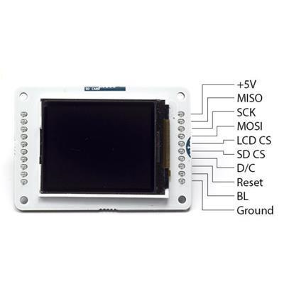Buy the Arduino A000096 1.7" SPI TFT LCD Module with micro-SD Card Slot, 160 ... ( 2360852 ...