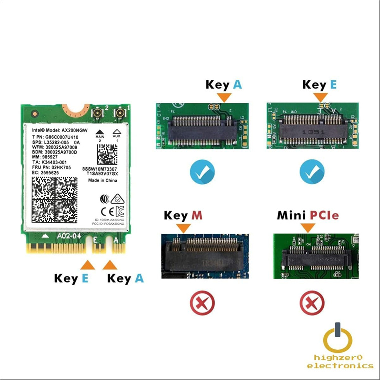 Buy the Intel AX200 WiFi 6 + Bluetooth 5.0 Internal M.2 Wireless ...