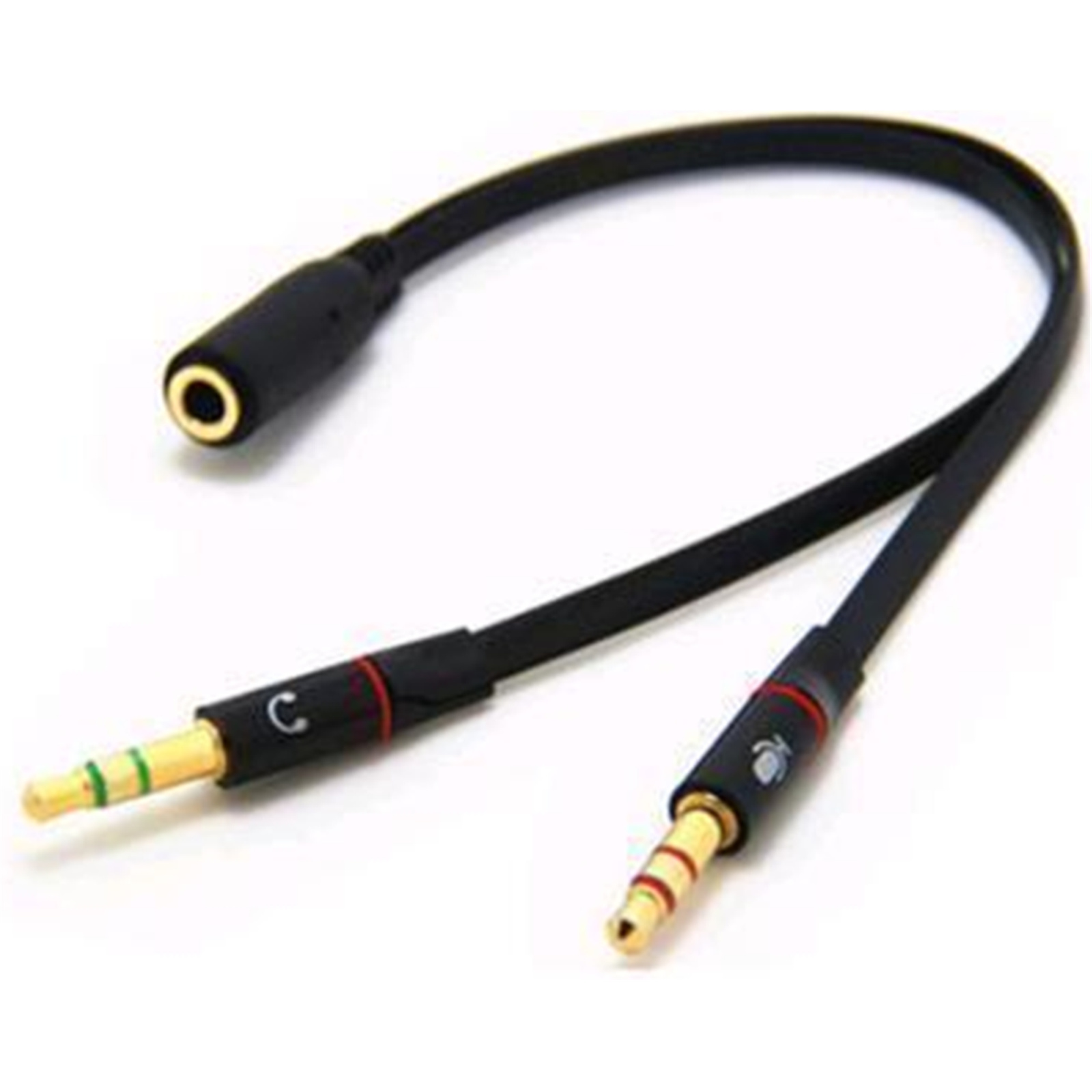 Buy the 3.5mm Audio Splitter Cable Female to Dual Male - Headphone ...