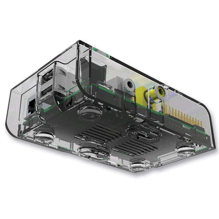 Buy the Raspberry Pi Clear Enclosure for Raspberry Pi ( 2113799 ...