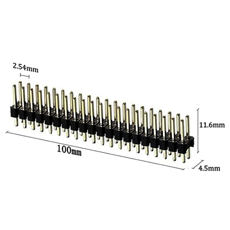 Buy the Raspberry Pi GPIO Header Colour-coded for Zero, Zero W, Zero 2 ...
