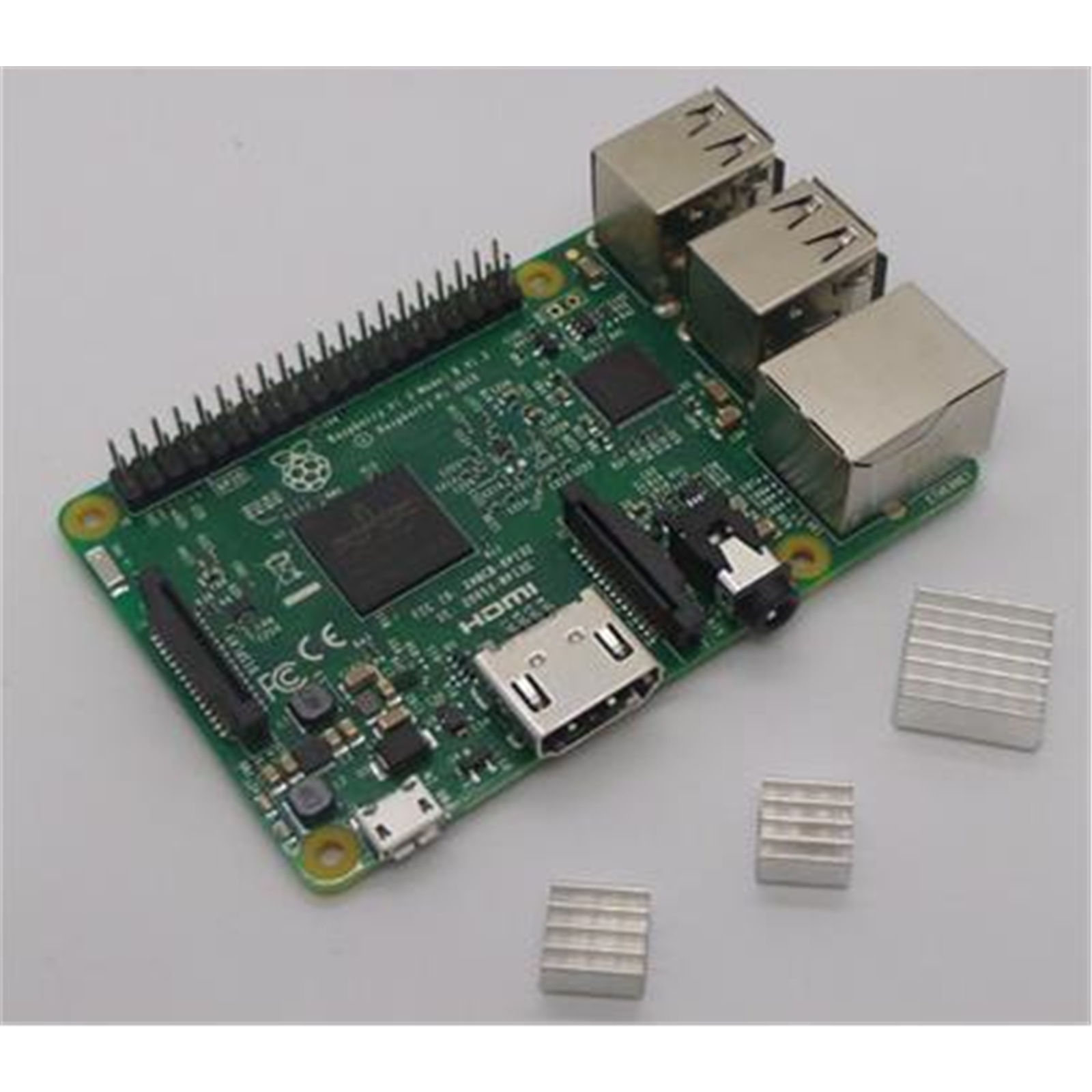 Buy the Raspberry Pi Aluminium Heatsink Set for Raspberry Pi 4 / Pi 3 ...