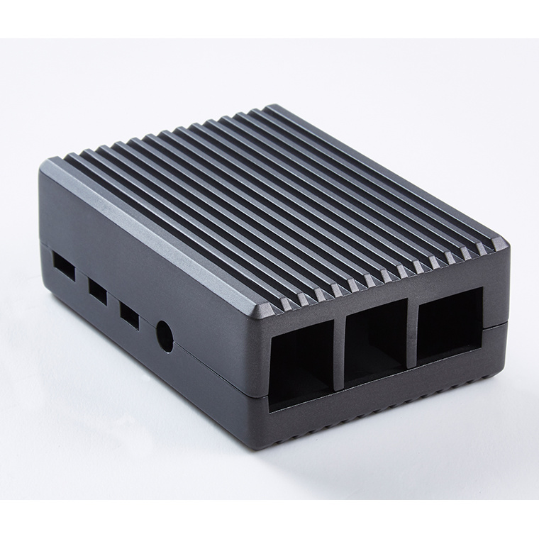 Buy the Raspberry Pi Case Black Aluminium Armor Fanless Case with ...