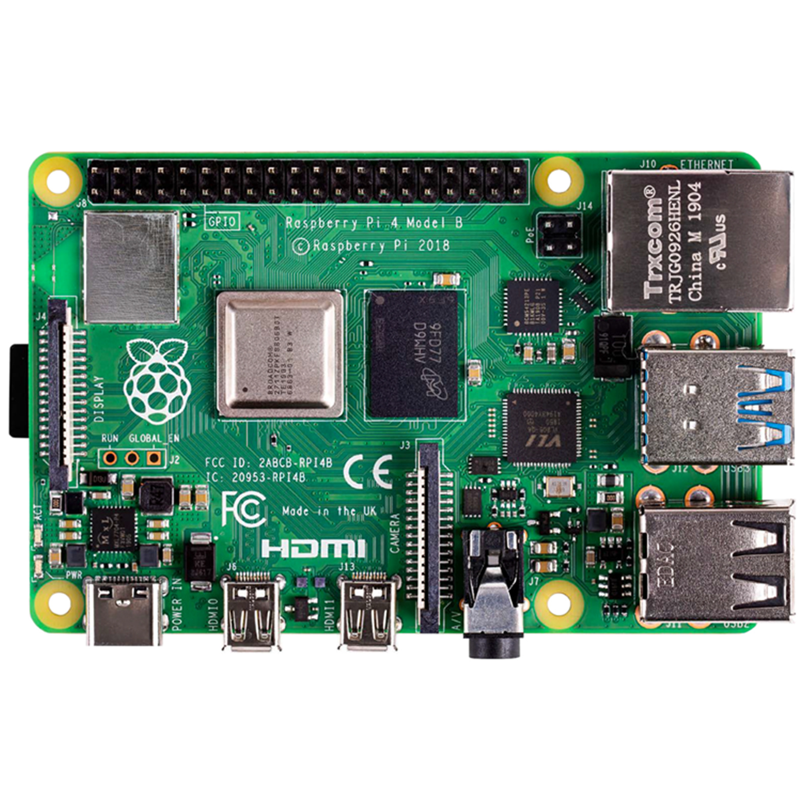 Buy the Raspberry Pi 4 Model B 8GB LPDDR4 Quad Core Cortex-A72 64-bit ...