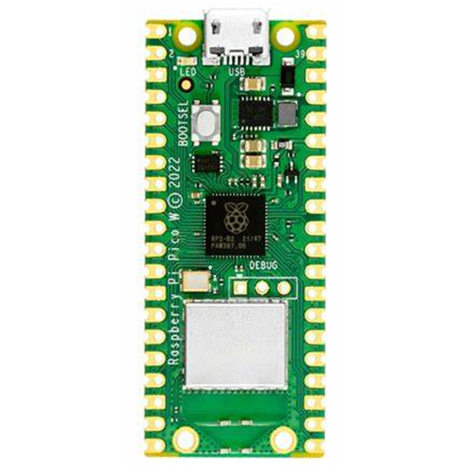Buy the Raspberry Pi Pico SC0918 W (Wireless WiFi) Microcontrollers Board -... ( SC0918 ) online ...