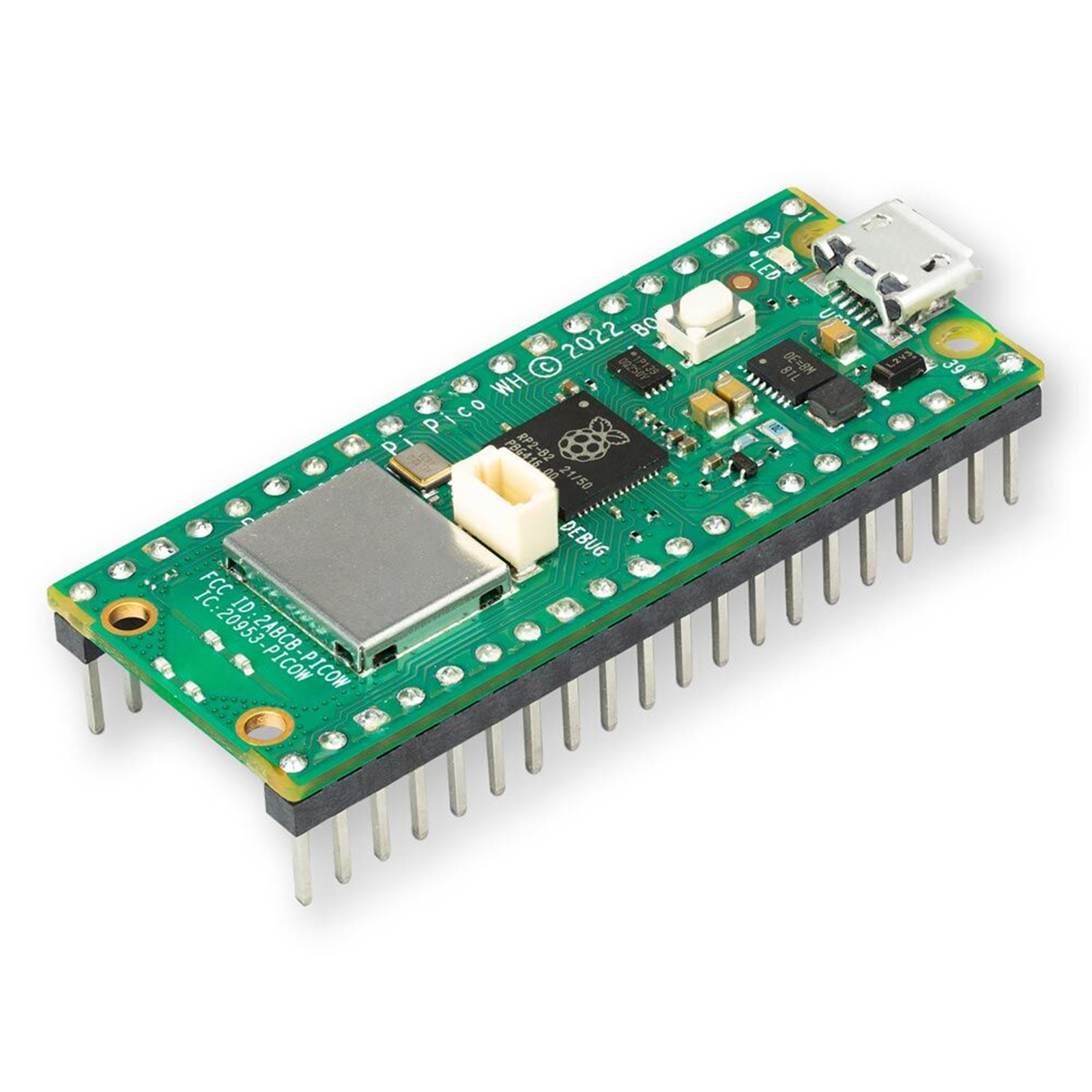 Buy the Raspberry Pi Pico SC0919 WH Microcontrollers Board - Pico WH ...