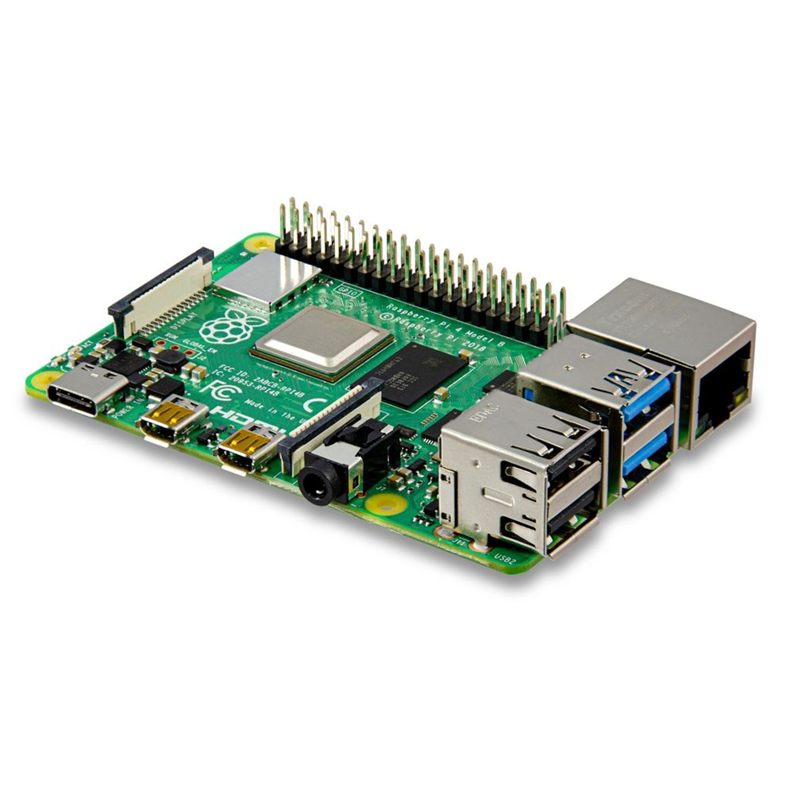 Buy the Raspberry Pi 4 Model B 1GB LPDDR4 Quad Core Cortex-A72 64-bit ...