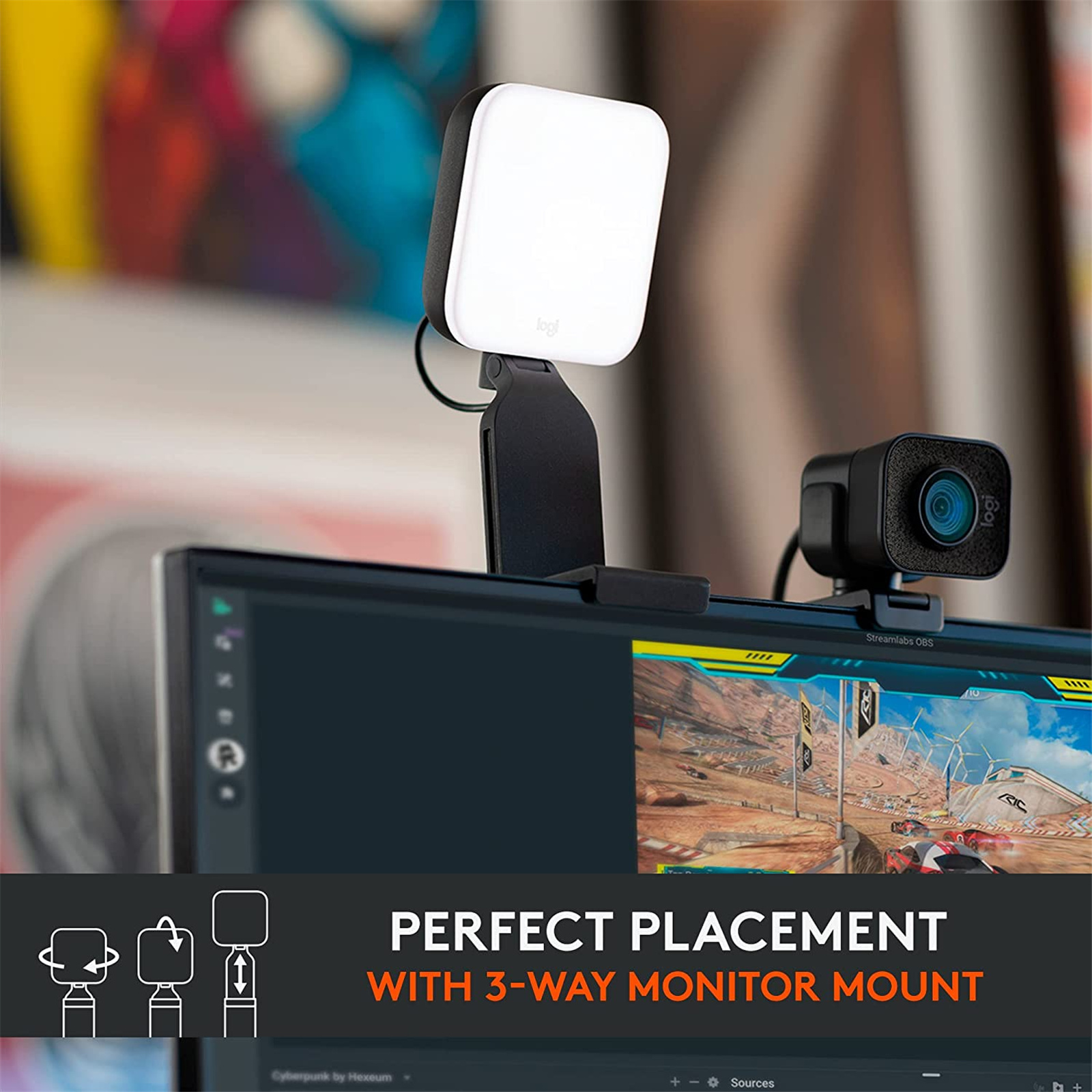 Buy the Logitech Litra Glow Premium Streaming Light with TrueSoft ( 946 ...