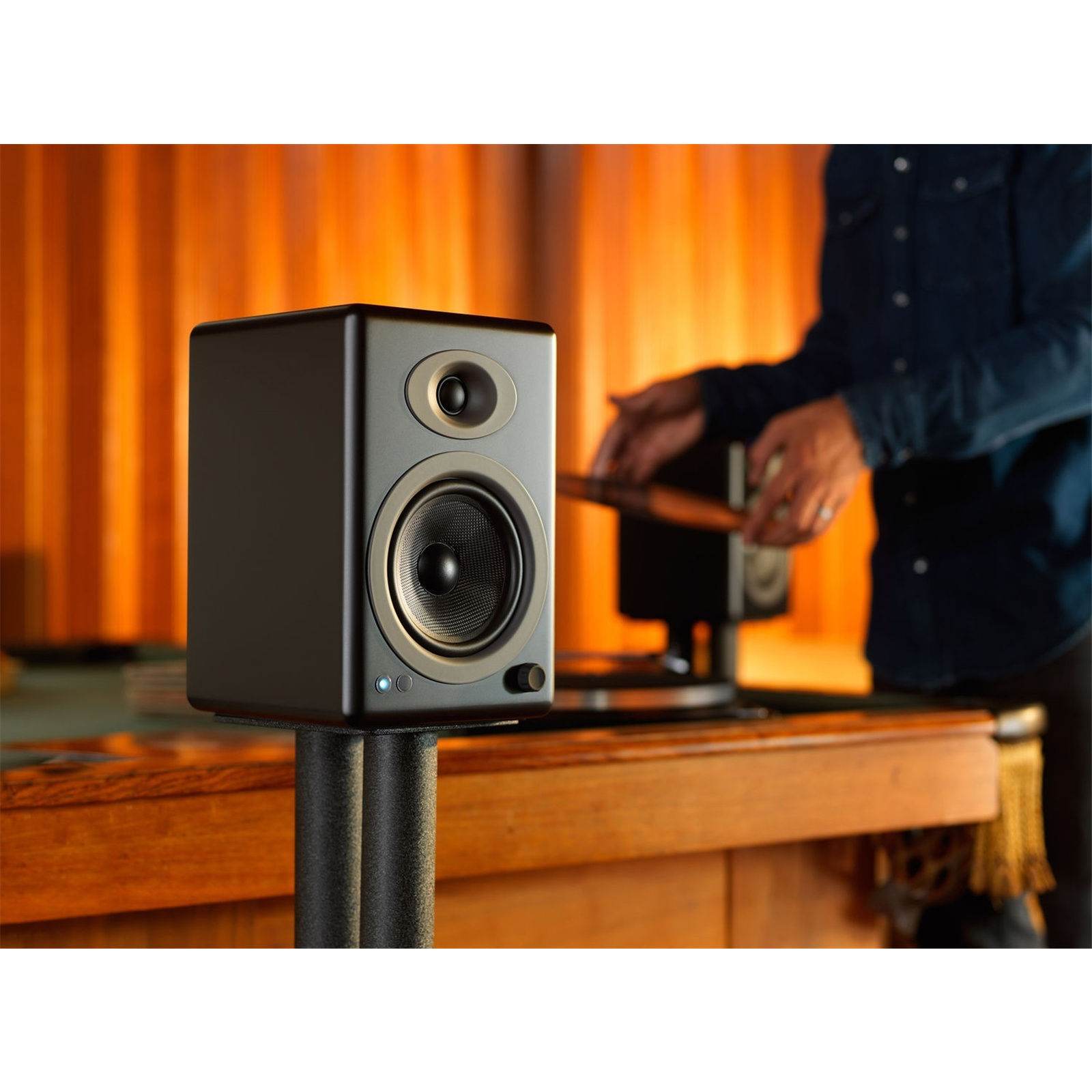Buy the AUDIOENGINE A5+ Powered Bookshelf Speakers - Satin Black ( A5 ...