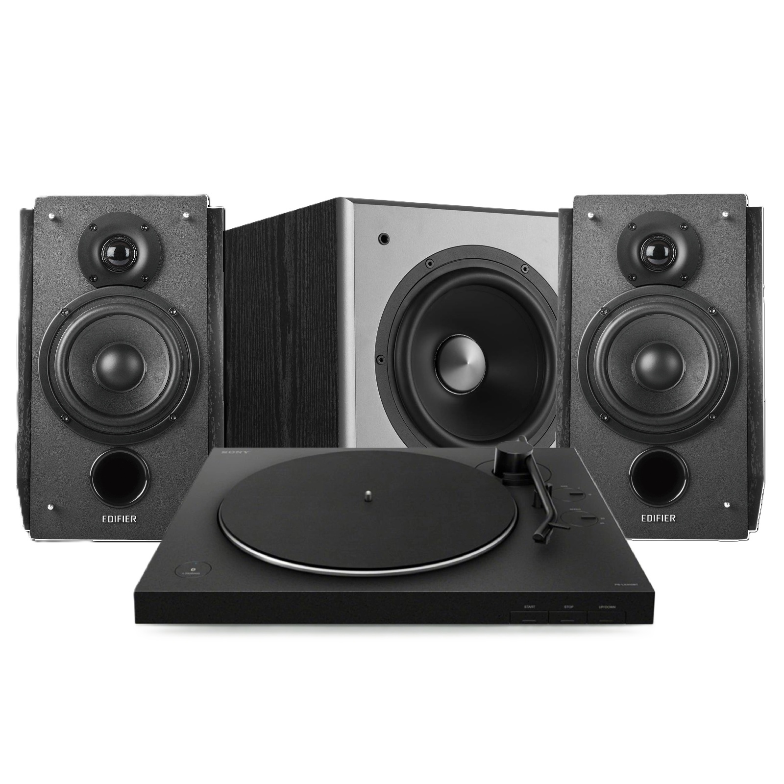 Buy the Edifier R1855DB Bookshelf Speakers + Sony PS-LX310BT Bluetooth ...